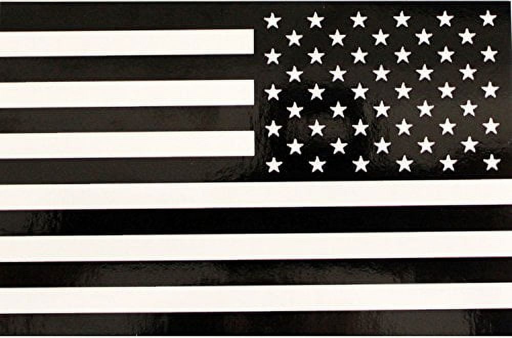 C&D Visionary CDX Flags B/W US Flag Reversed Sticker, Fade Resistance ...