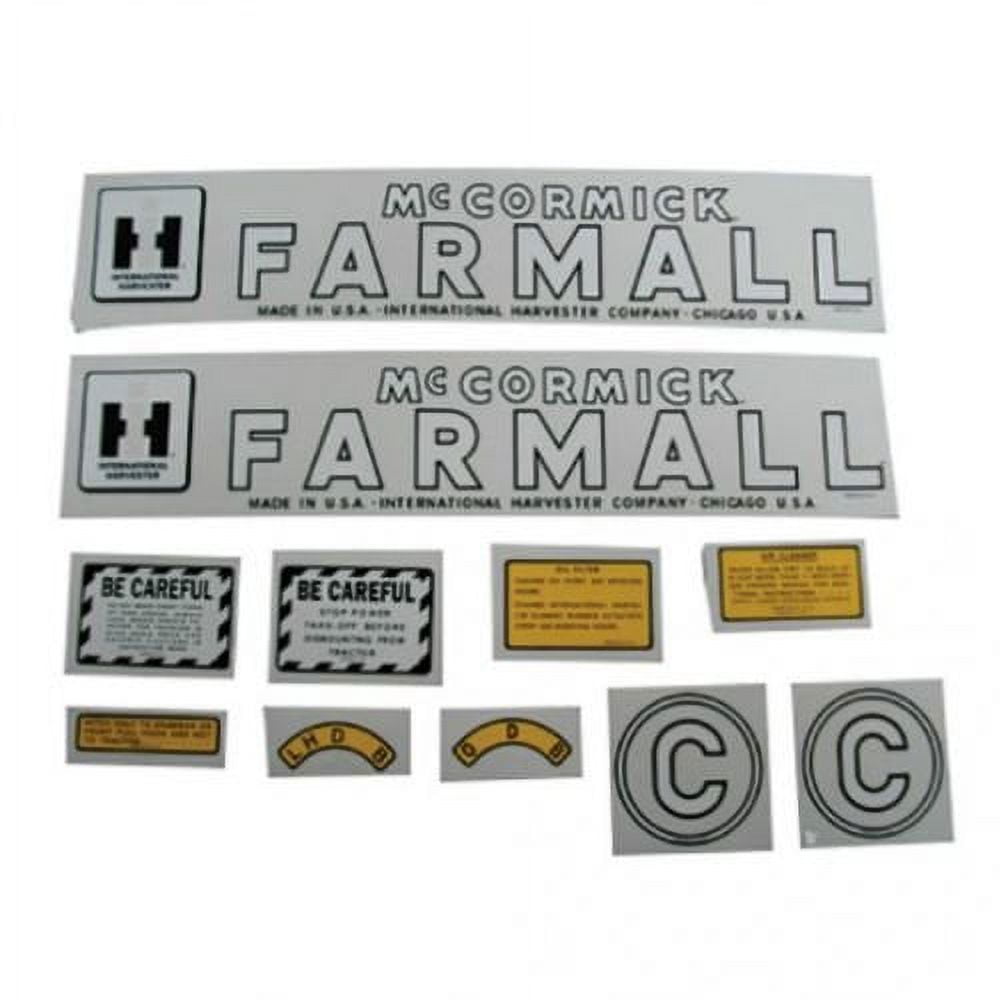C Decal Set Farmall McCormick Mylar fits International C - Walmart.com