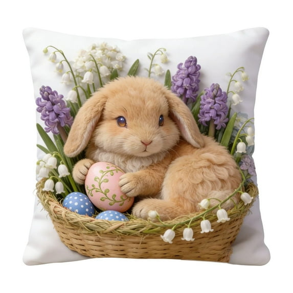 C Decorative Throw Pillow Cover With Short Lint Material, Cute ...