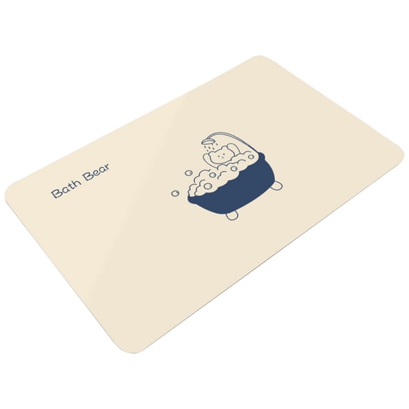 C Diatom Mud Floor Mat Bath Mat Anti-Skid Water Absorption With Non ...