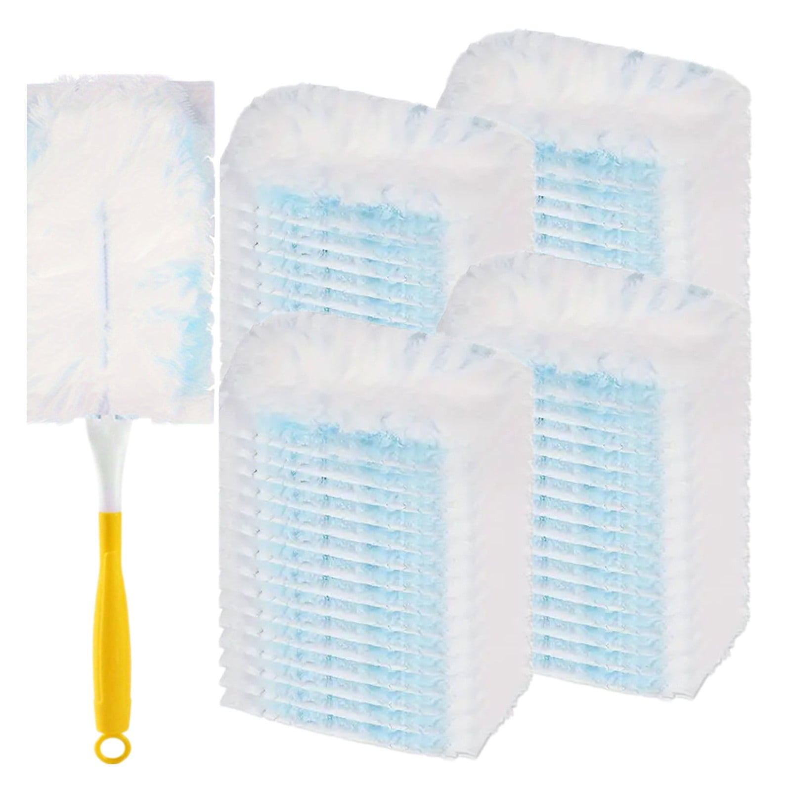 C Disposable Duster Kit With Yellow Short Handle And 60 Refills For ...