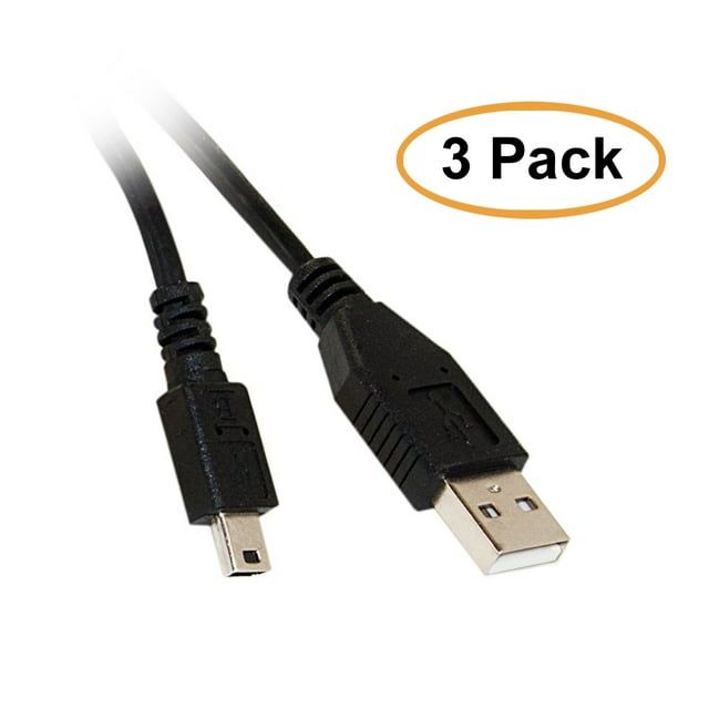 C&E Mini USB 2.0 Cable, Black, Type A Male to 5 Pin Mini-B Male, 10 ...