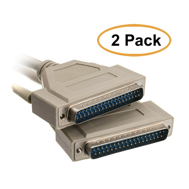 C&E Serial Cable, DB37 Male, rated, 37 Conductor, 1:1, 3 Feet, 2 Pack ...