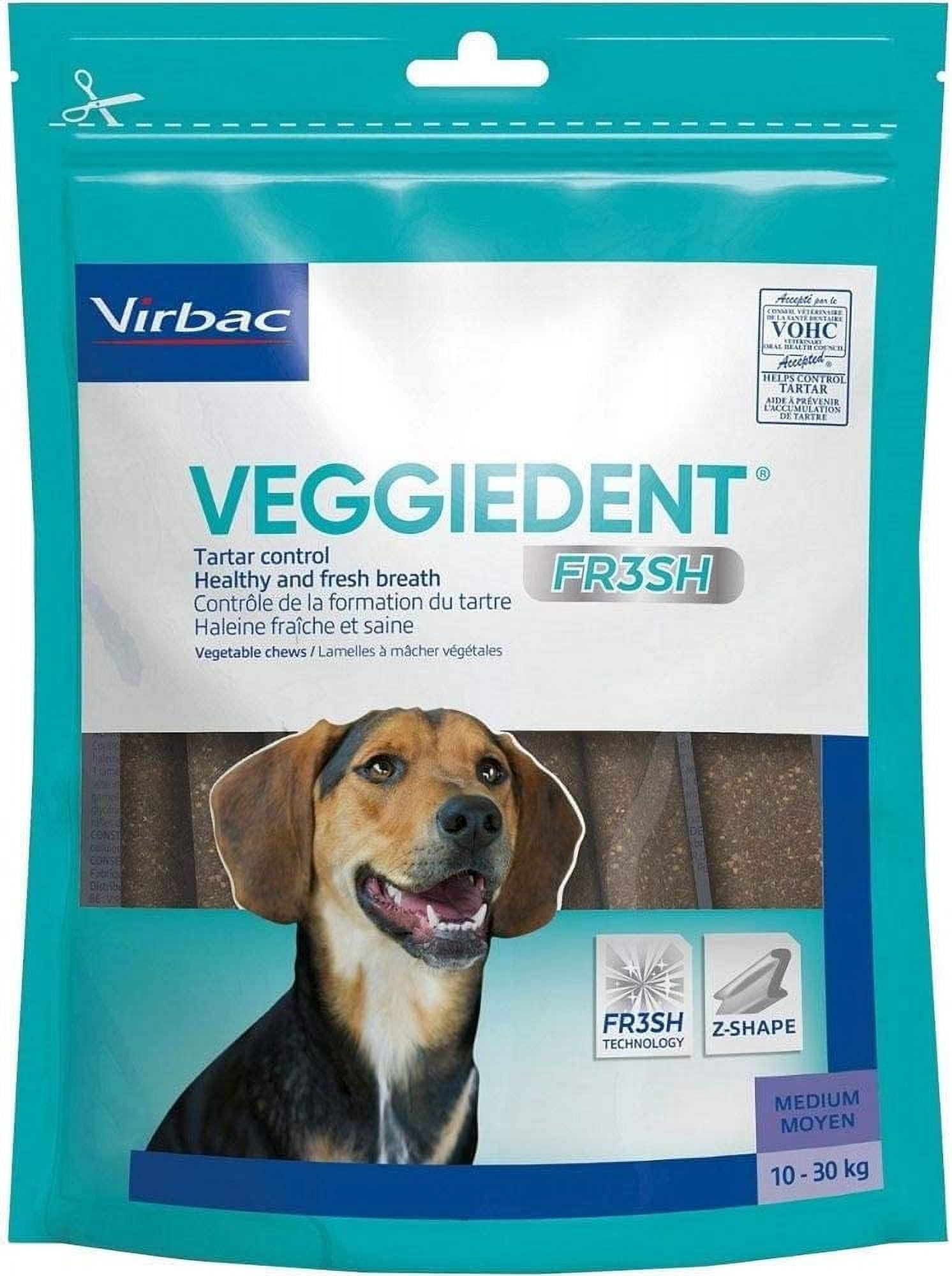 C.E.T. VeggieDent Chews, Regular,30 Chews (Pack of 2, 60 total ...