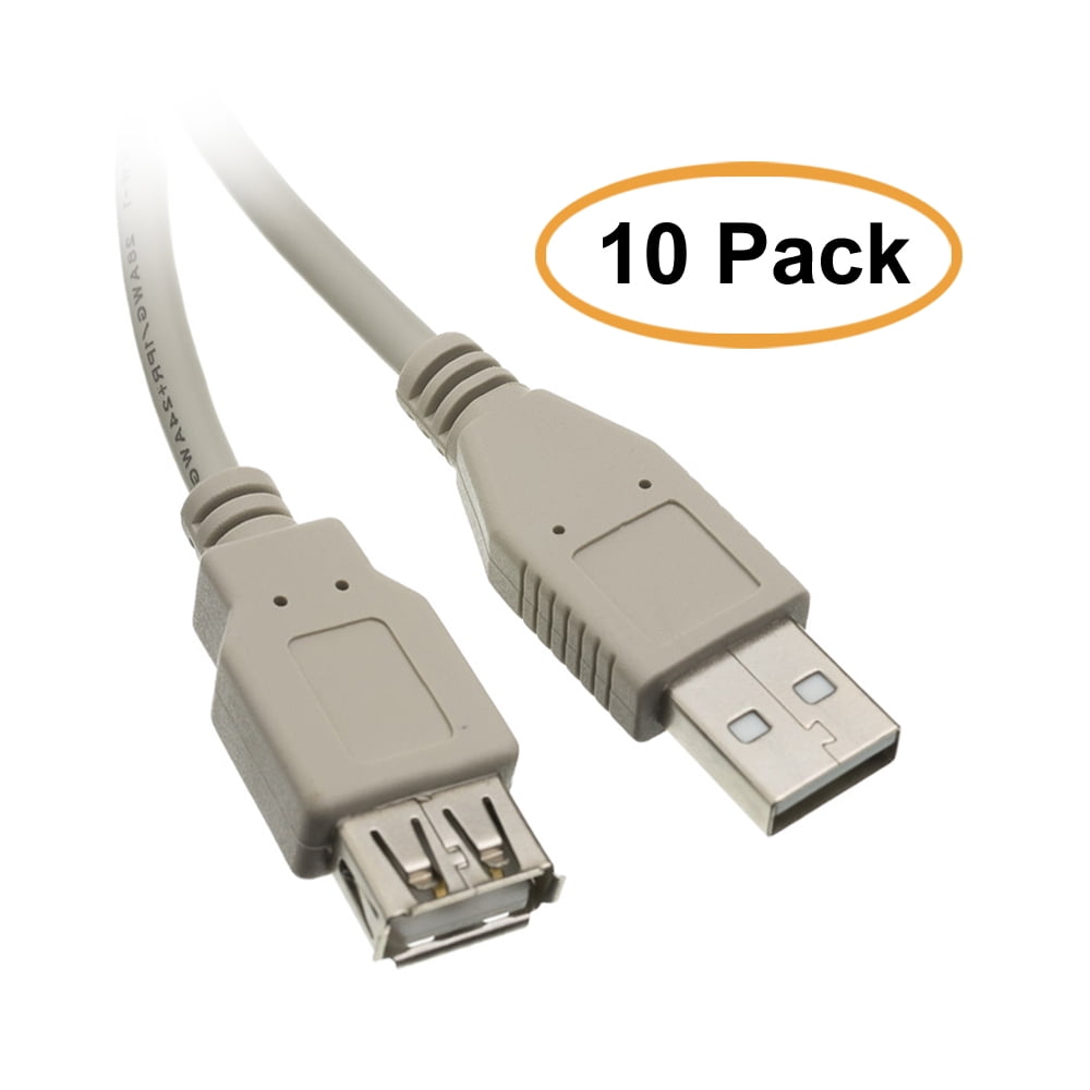 C&E USB 2.0 Extension Cable, Type A Male to Type A Female, 10 Feet, 10 ...