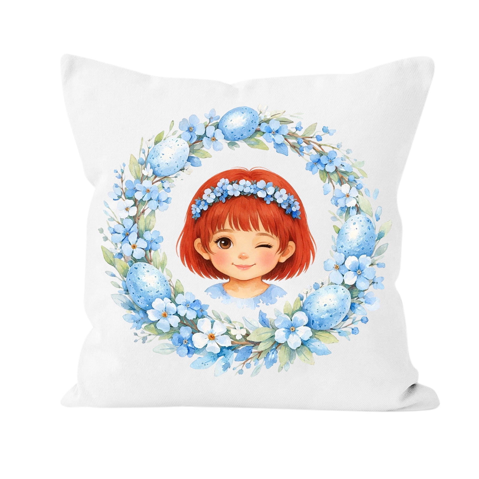 C Easter Character Painting Series Cushion With Soft Throw Pillow ...