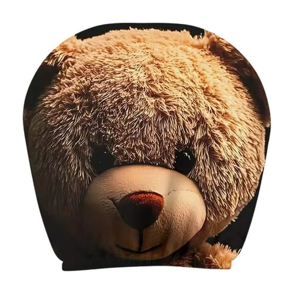 C Evil Zippered Bear Car Pillow Cover Adorable Bear Print All Over Car ...