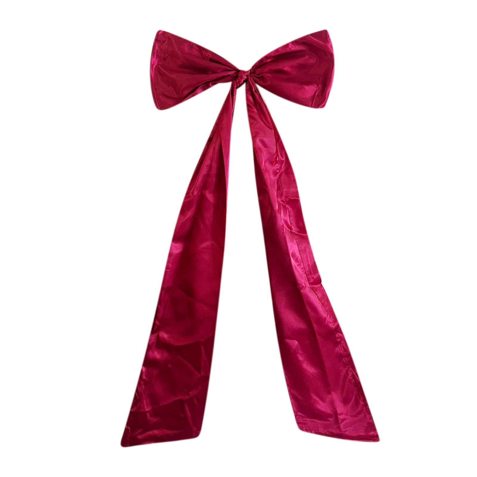 C Extra Large Christmas Bow 50X117Cm - Wire-Edged Fabric Decoration For ...