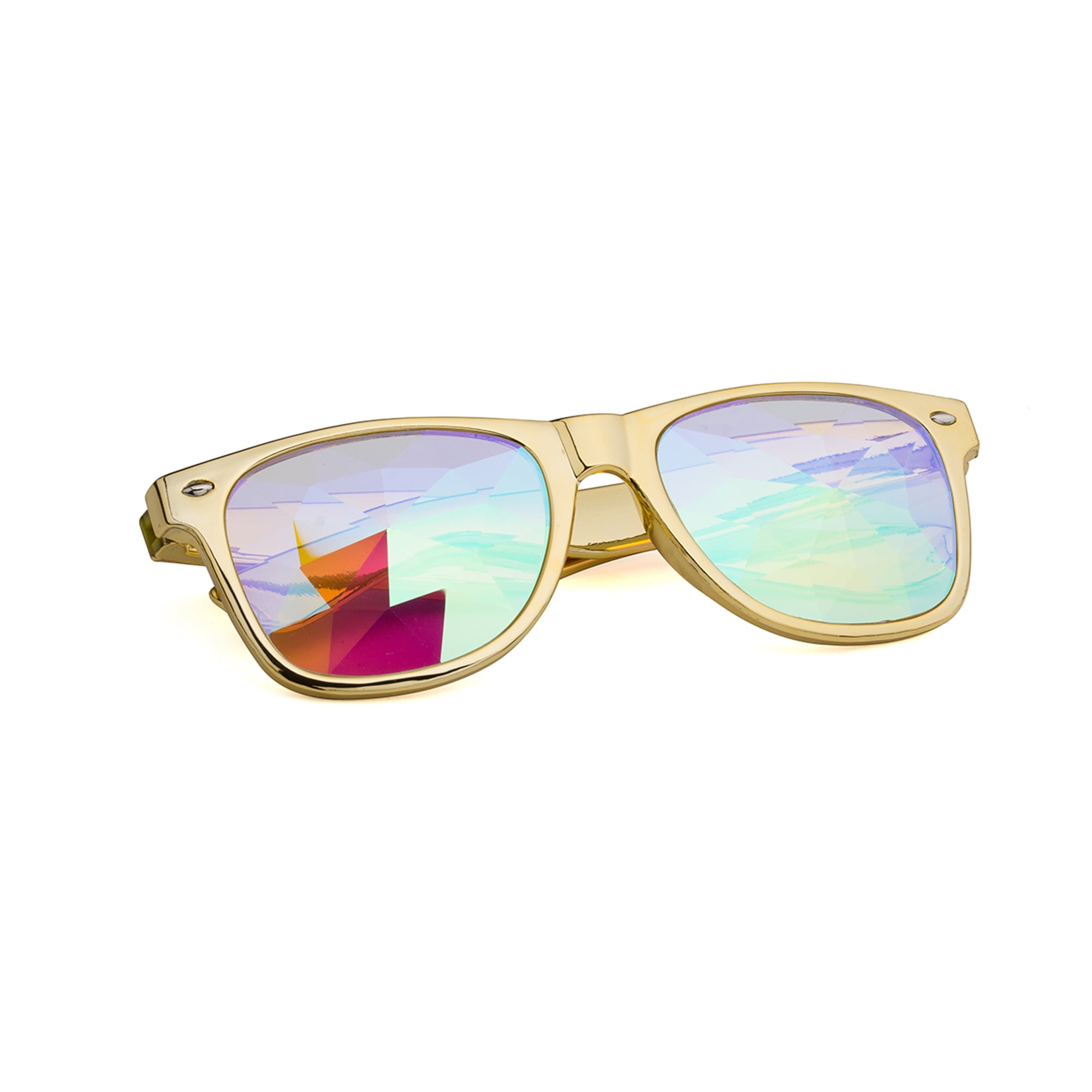 C.F.GOGGLE Fashion Steampunk Goggles Kaleidoscope Glasses Round Rave ...