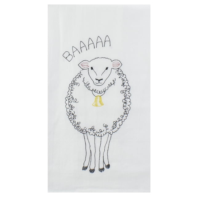 C&F Home 25" Black and White Cotton Sheep Towel - Walmart.com