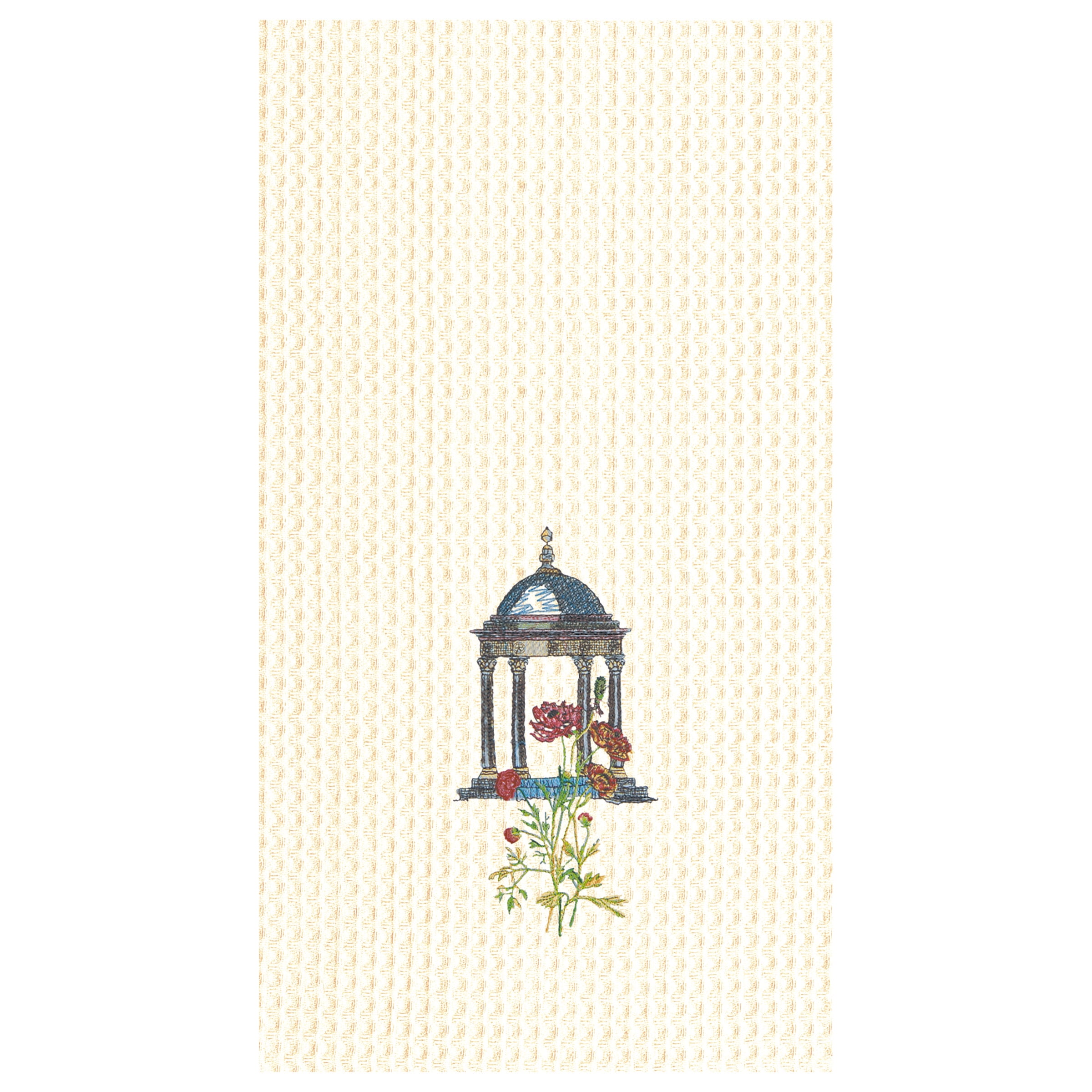 Colonial Williamsburg Garden Folly Gazebo Waffle Weave Cotton Kitchen Towel - Walmart.com