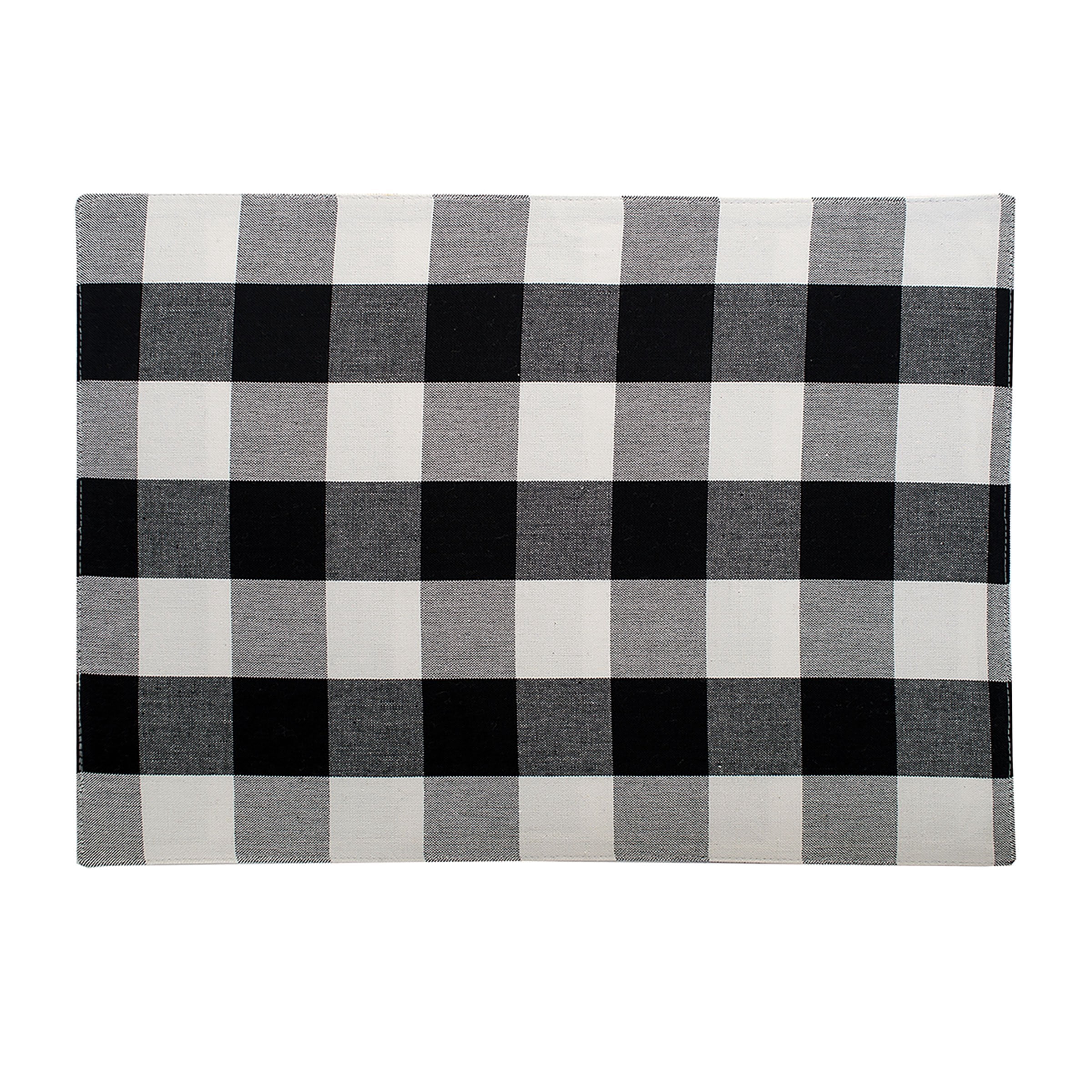 C&F Home Franklin 13'' X 19'' Buffalo Check Gingham Plaid Woven Black ...