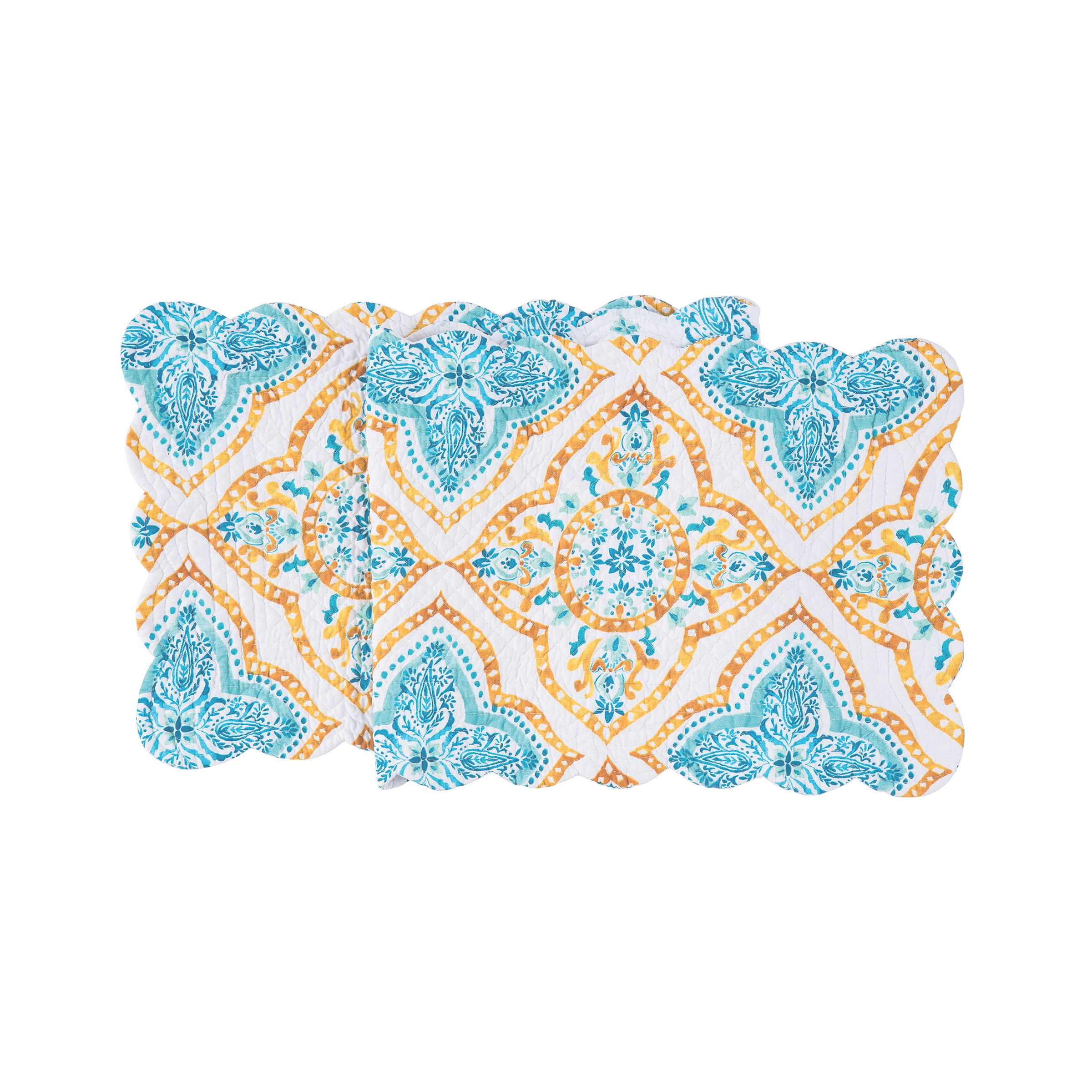 14" x 51" Terrace Medallion Table Runner - Walmart.com