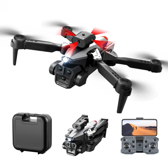 C Foldable Fpv Drone With Three 1080P Wifi Camera, Electronic ...