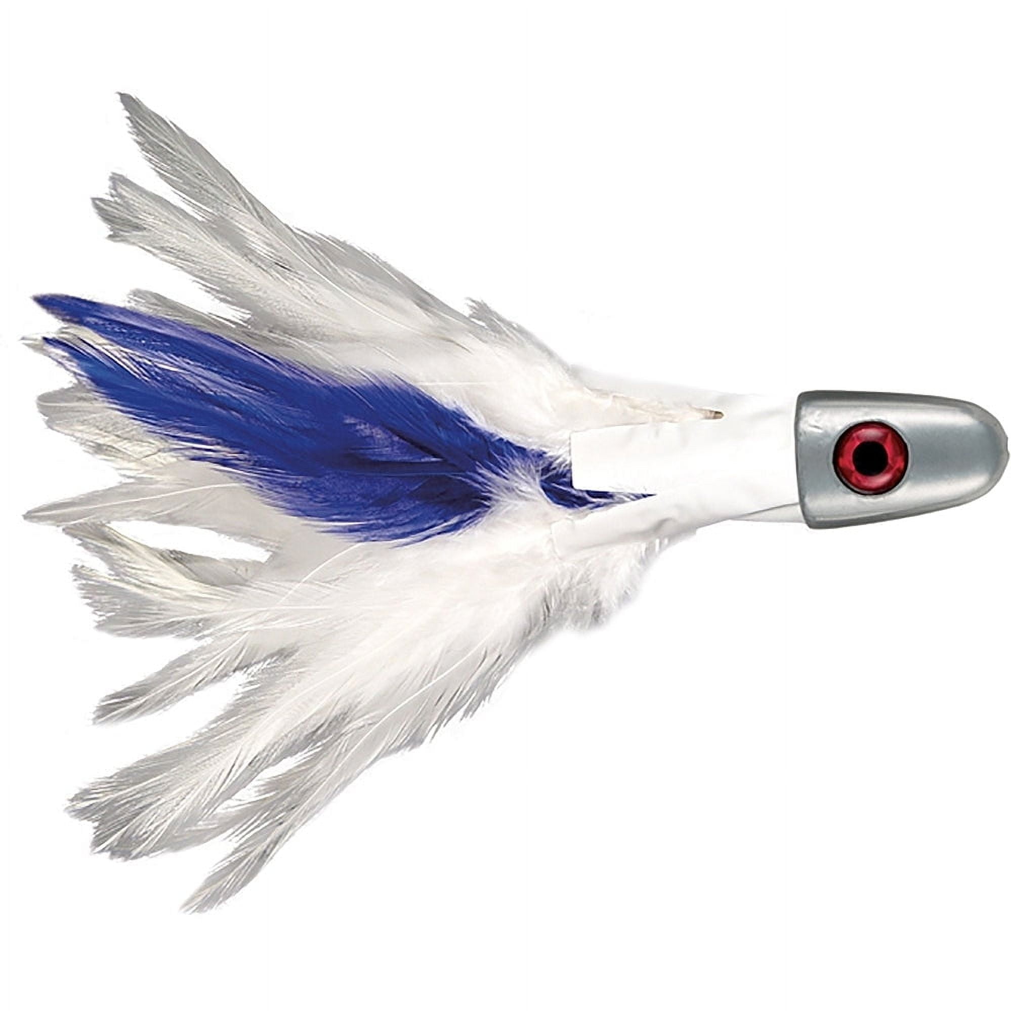 C+H C&H Feather 2oz White,Blue Lures - Walmart.com