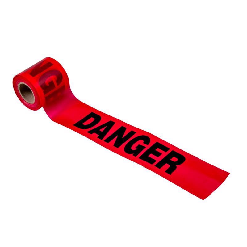 C.H. Hanson 200 ft. L X 3 in. W Plastic Danger Barricade Tape Red ...