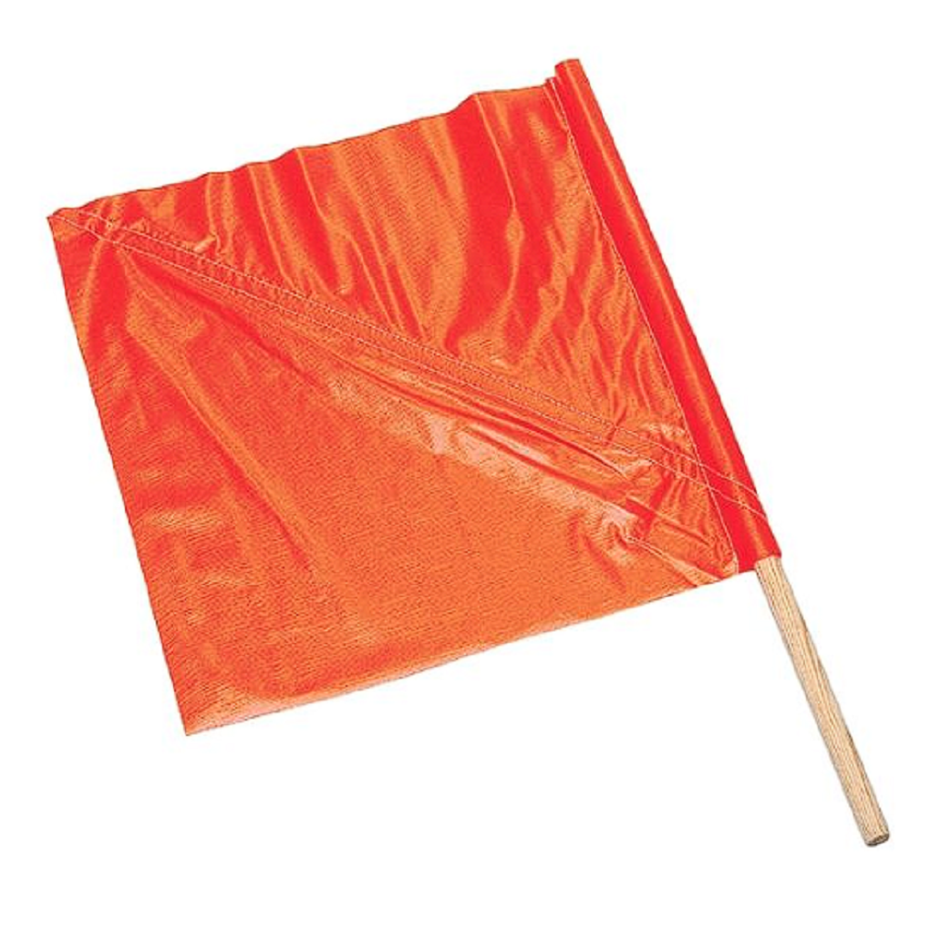 C.H. Hanson 55300 Nylon Traffic Flag with Handle 17-3/4 x 24 inch ...
