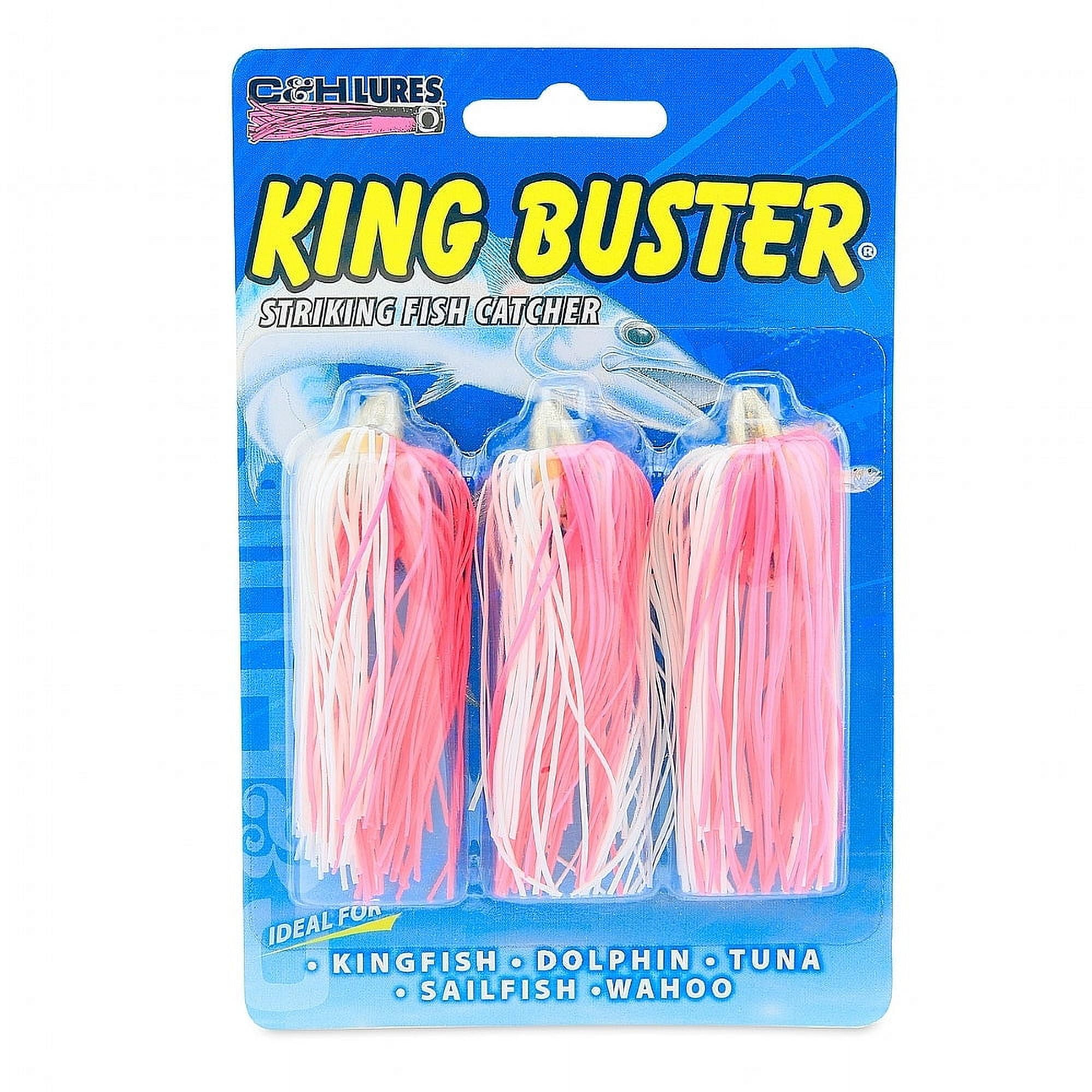 C&H King Buster Lure - 3pc Pink,White Lures - Walmart.com