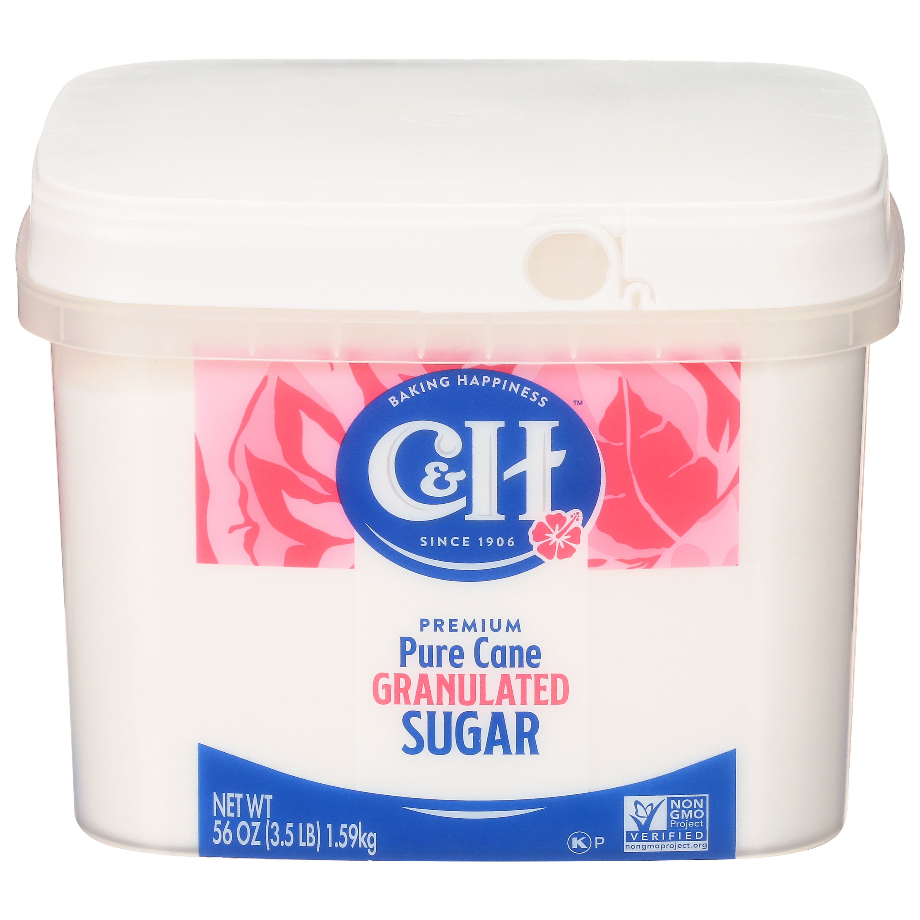 C&H Premium Pure Cane Granulated Sugar, 3.5 lb Tub - Walmart.com