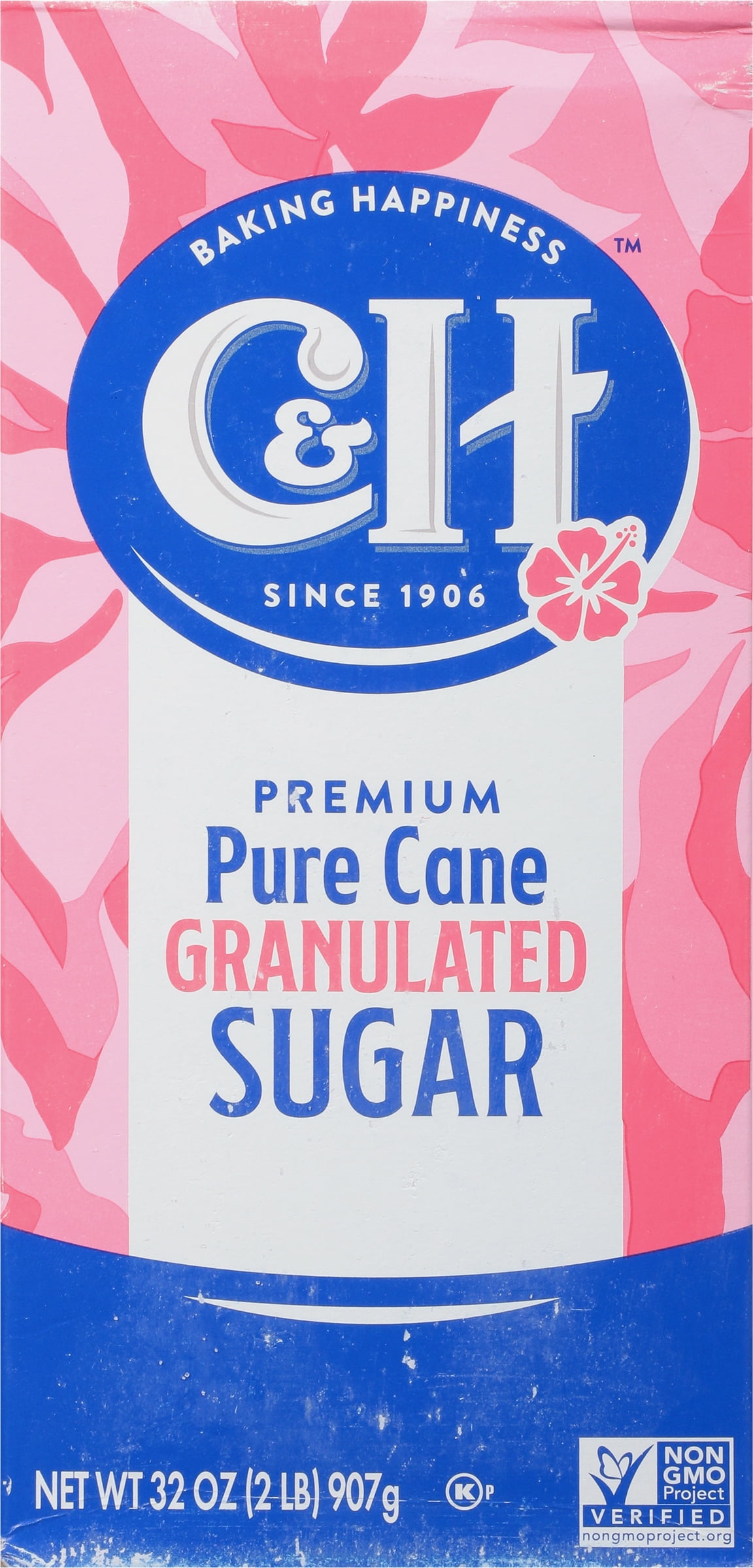 C&H: Pure Cane Granulated White Sugar, 2 Lb - Walmart.com
