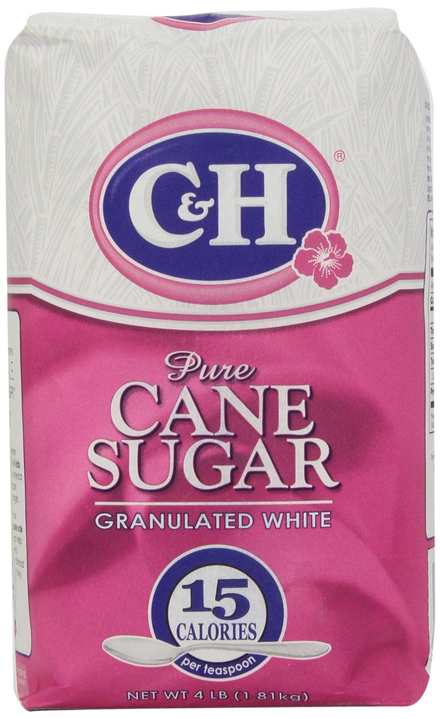 C & H Pure Granulated White Cane Sugar, 4 lb - Walmart.com