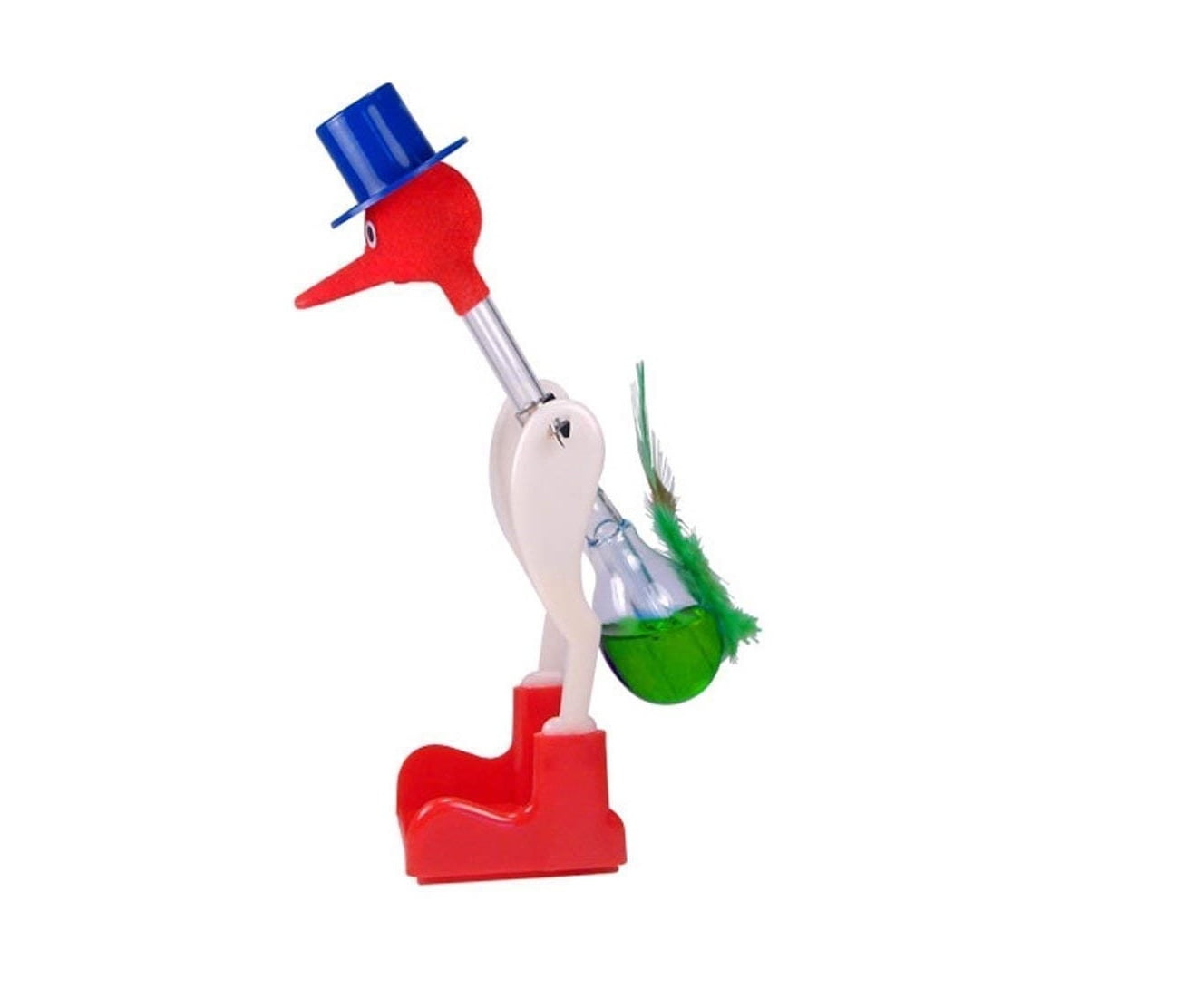C&H Solutions Famous Retro Perpetual Motion Magic Drinking Bird (Green ...