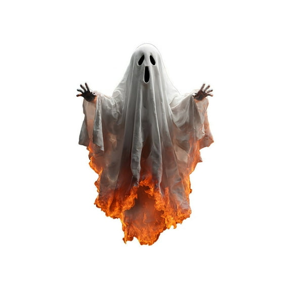 C Halloween Ghost Window Stickers Pvc Material Waterproof Decorative ...