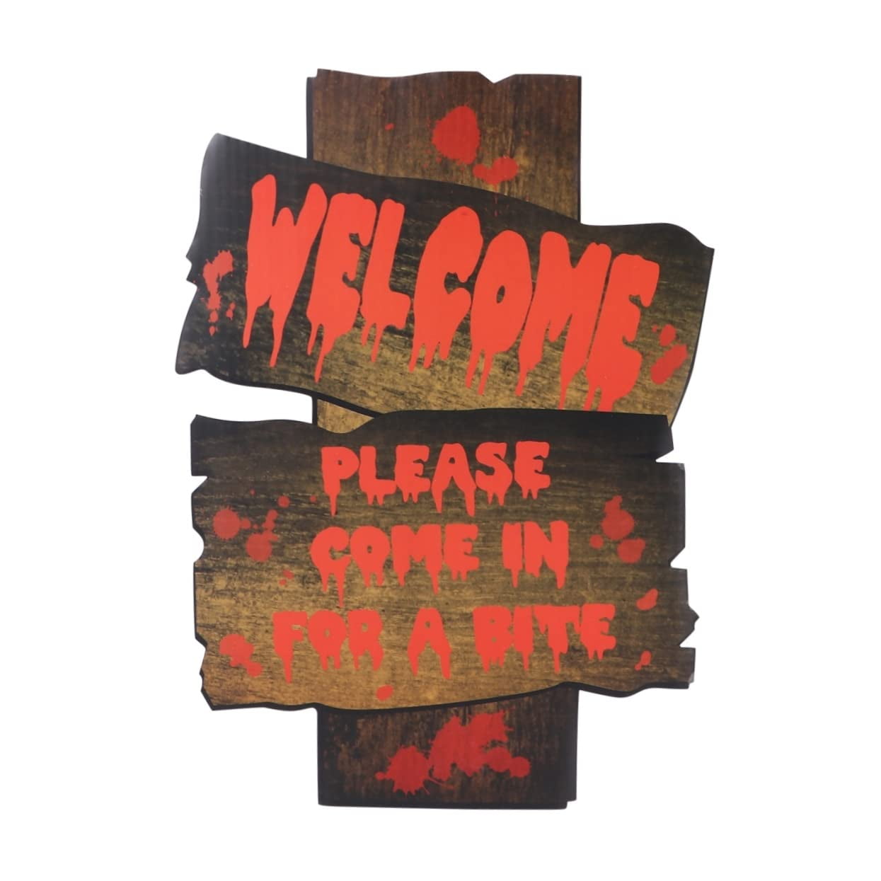 C Halloween Lawn Sign Spooky Street Sign Advertising Board with Blood ...