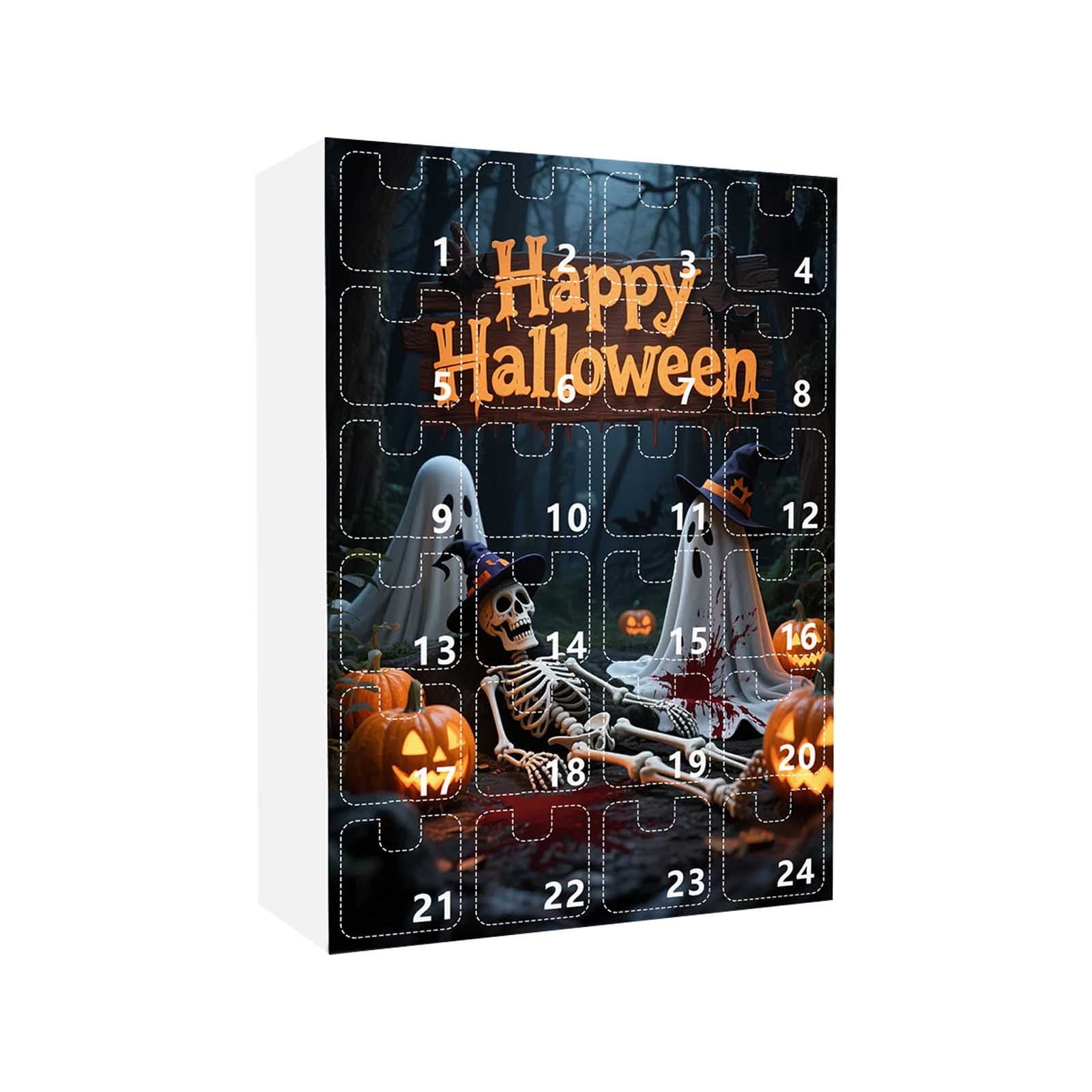 C Halloween Resin Advent Calendar Ornament 24Pc Set Spooky Countdown ...