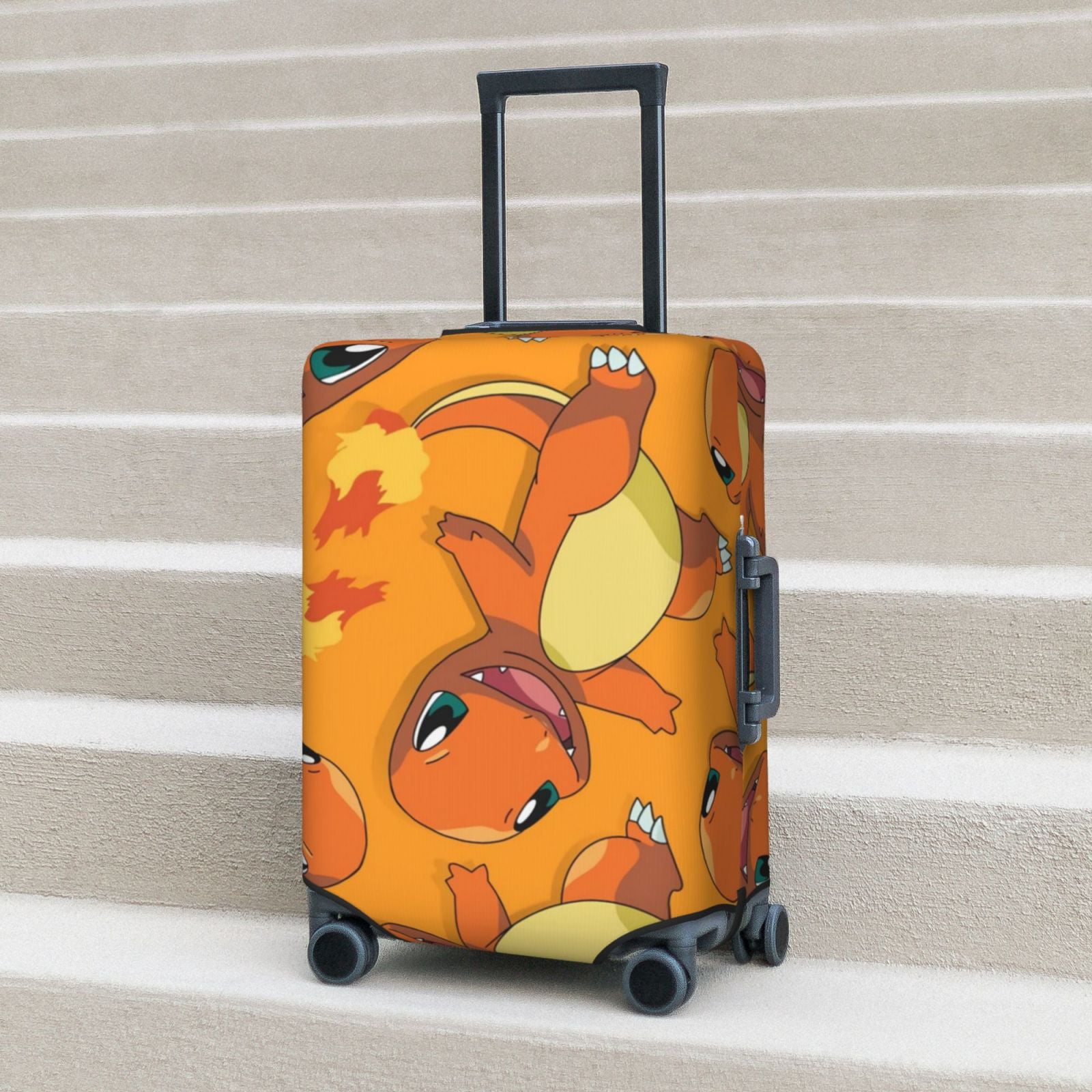C-Harmander Cartoon Suitcase Cover With Concealed Zipper Luggage Cover ...
