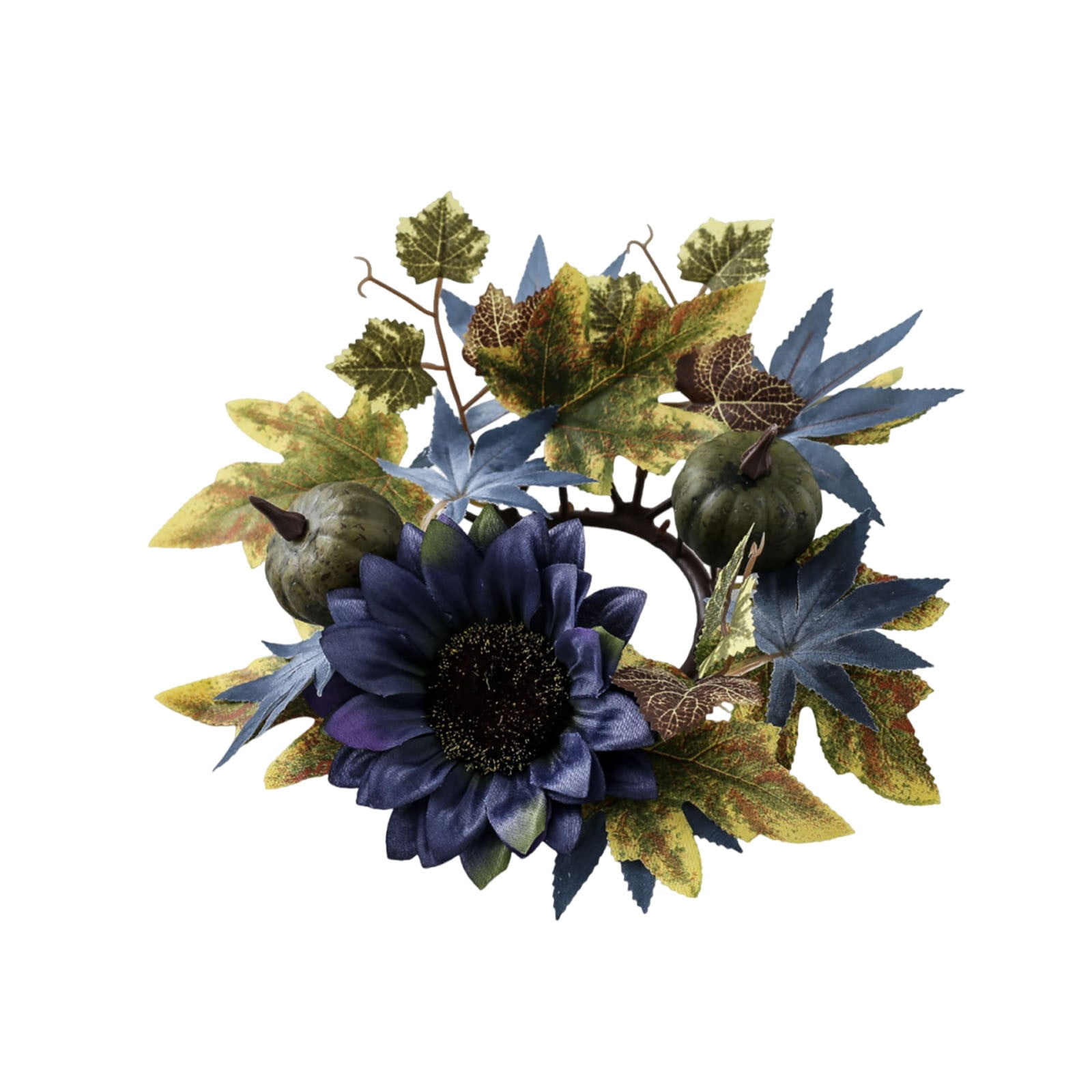 C Harvest Festival Table Centerpiece Pumpkin Sunflower Candlestick ...