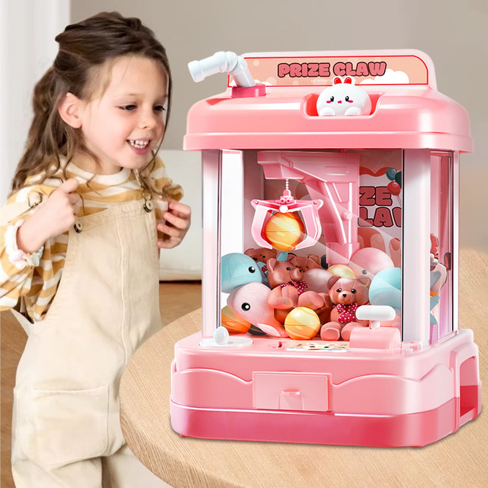 C Home Mini Claw Machine With Twisted Theme, Rotating Claw With Lights ...