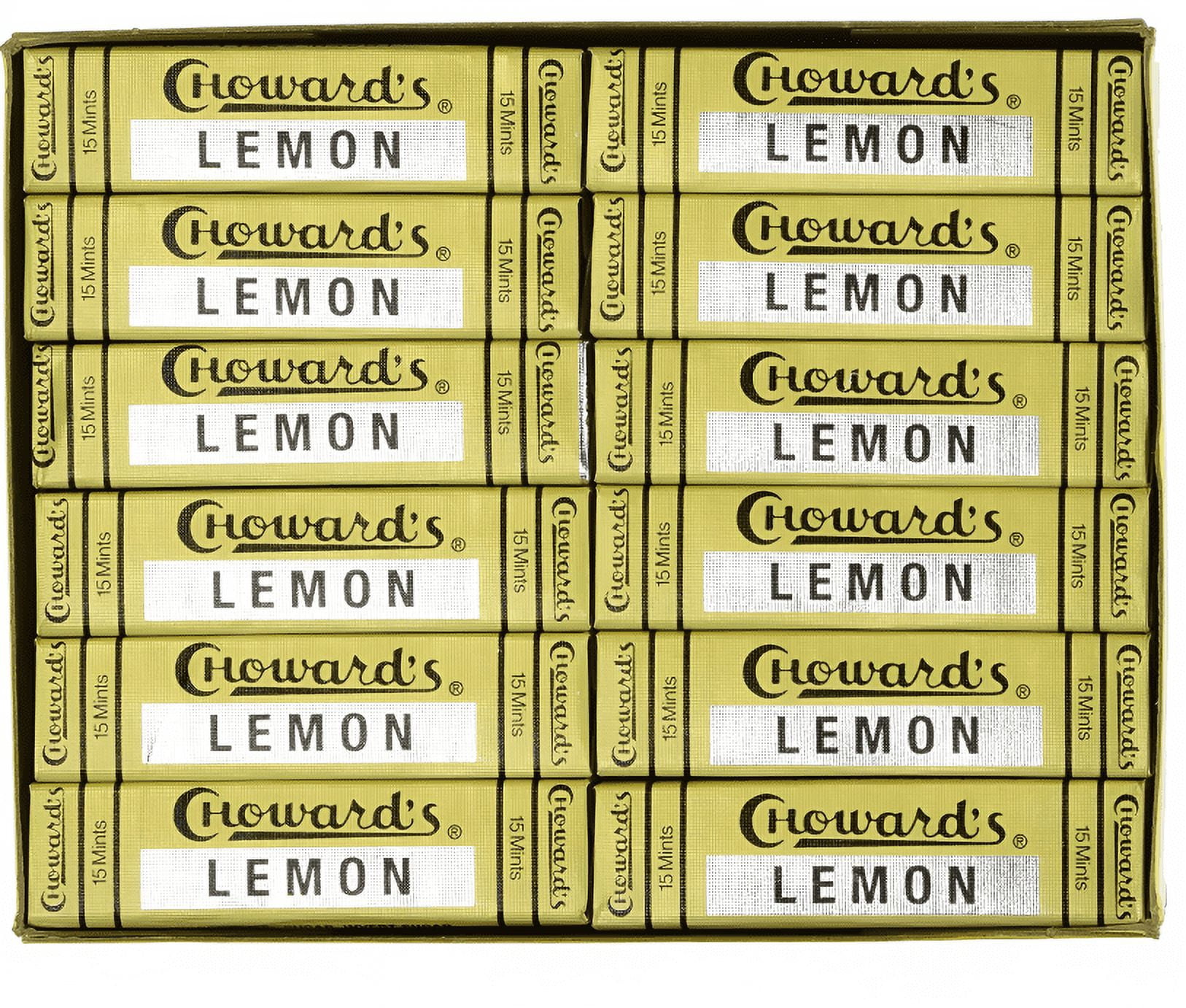 C Howard's Lemon Mints, 15 Mints Per Pack (Pack of 24) - Walmart.com