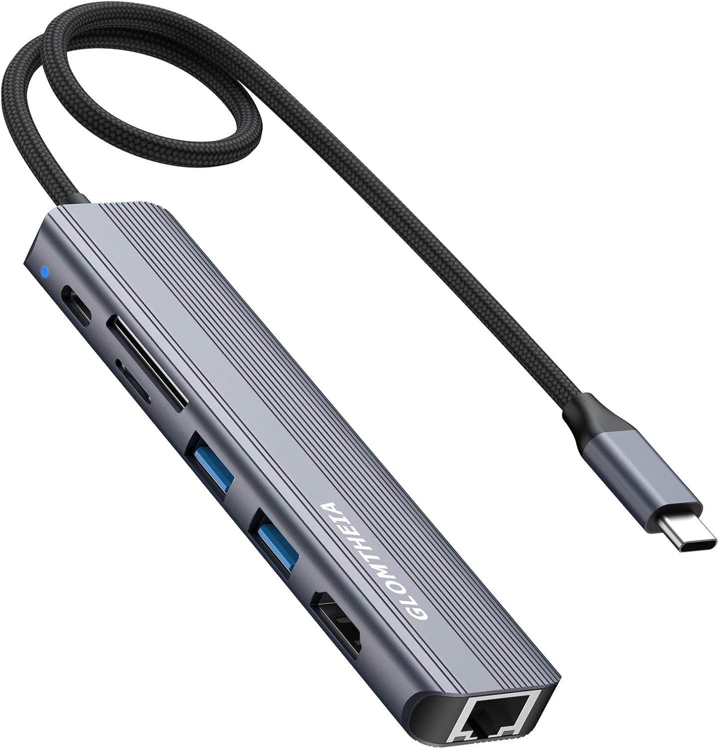 C Hub Ethernet HDMI Adapter for Mac MacBook Air/Pro Laptop, Multiport ...