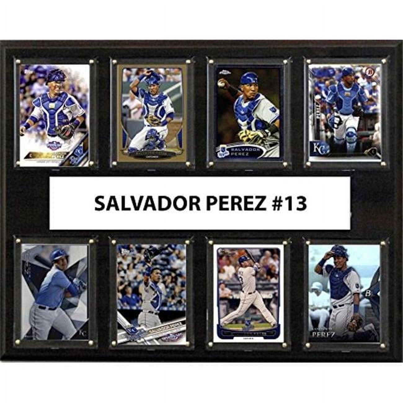 C & I Collectables 12 x 15 in. Salvador Perez MLB Kansas City Royals 8 ...