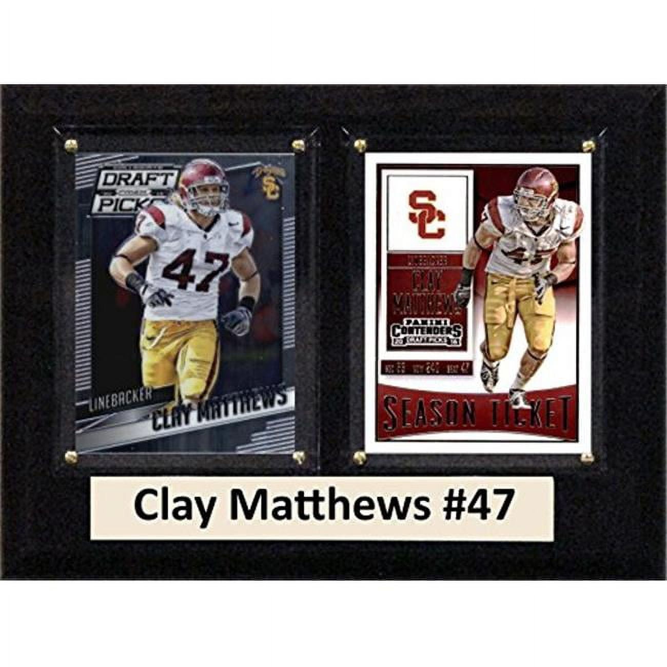 C & I Collectables 68CLAYMCO 6 x 8 in. Clay Matthews NCAA USC Trojans ...