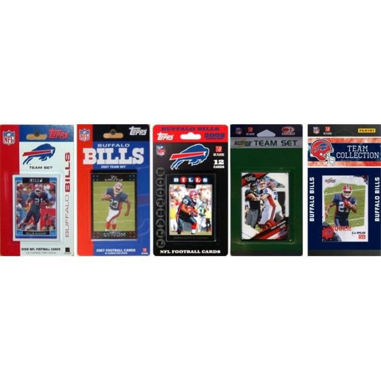 C & I Collectables BILLS5TS NFL Buffalo Bills 5 Different Licensed ...