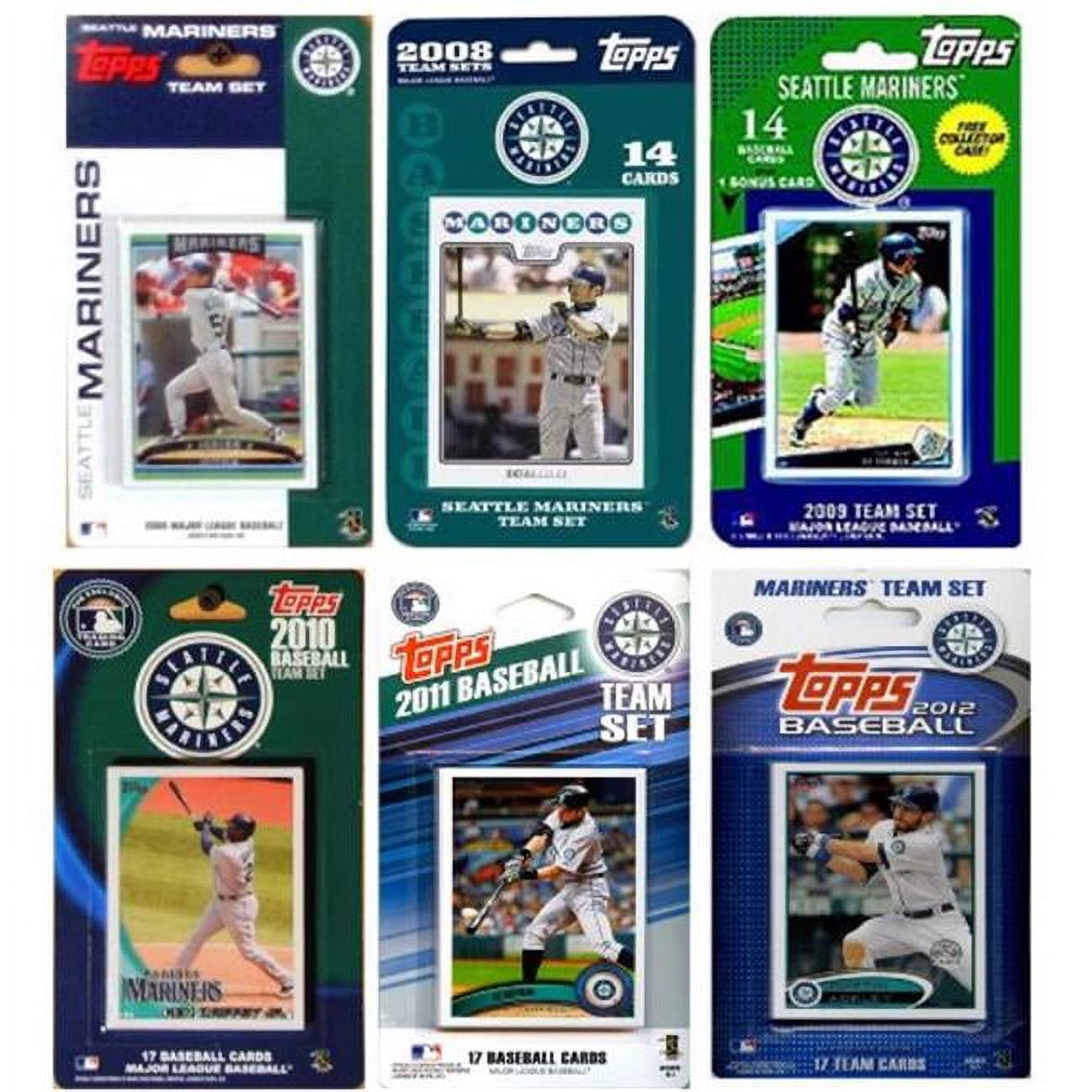 C & I Collectables MARINERS612TS MLB Seattle Mariners 6 Different ...
