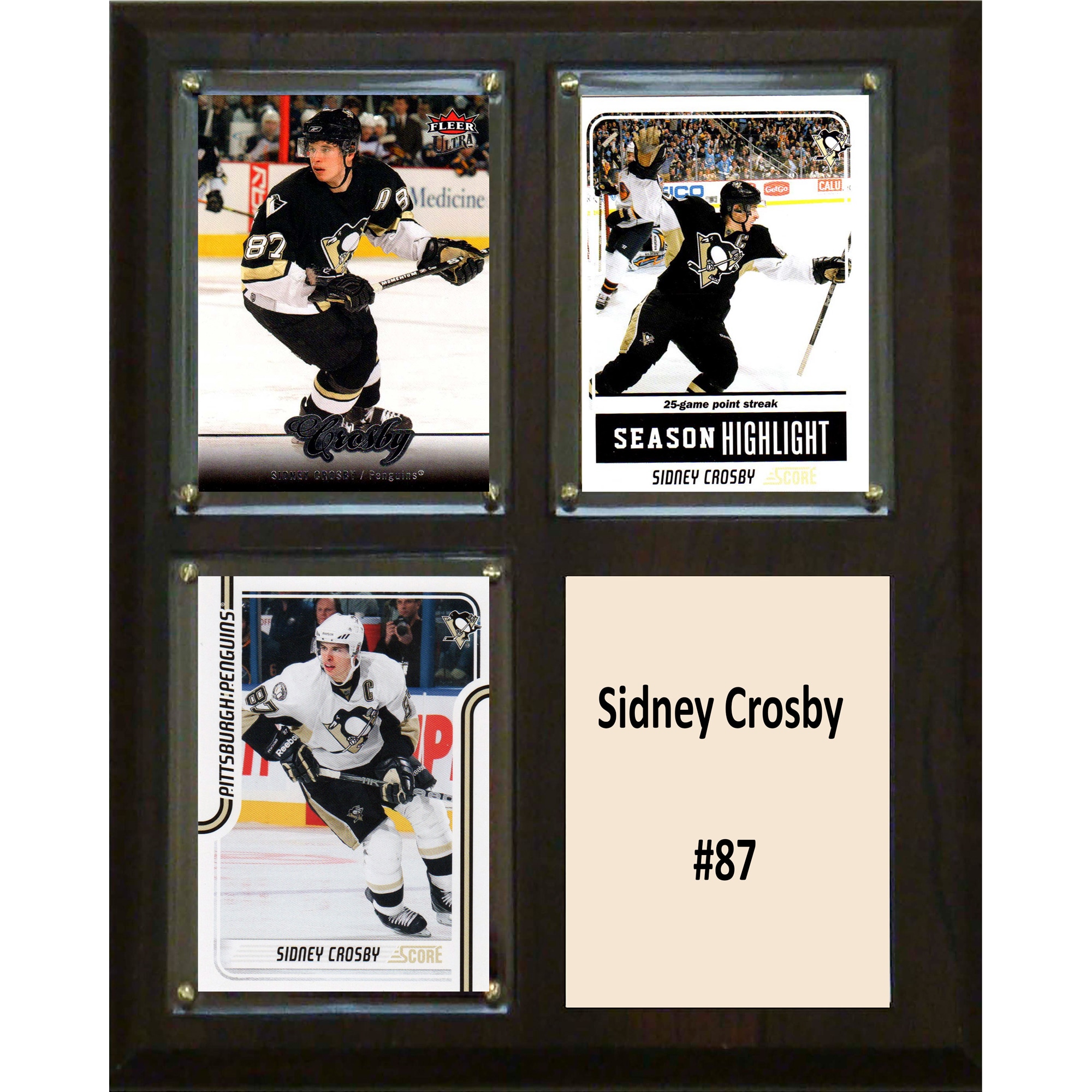 C&I Collectibles NHL Sidney Crosby Pittsburgh Penguins Three Card ...