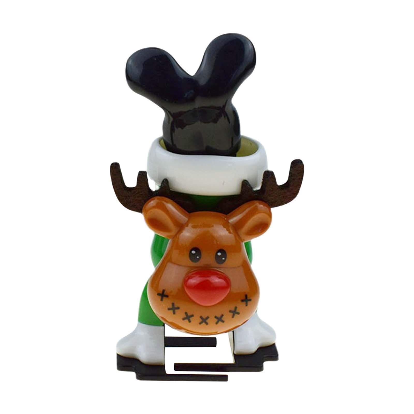 C Inverted Christmas Reindeer Wind-Up Walking Snowman Ornament, Fun ...