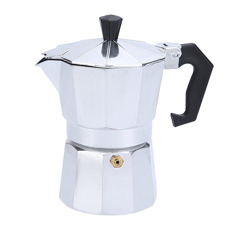 C Italian Style Aluminum Mocha Coffee Pot Octagonal Stovetop Espresso ...