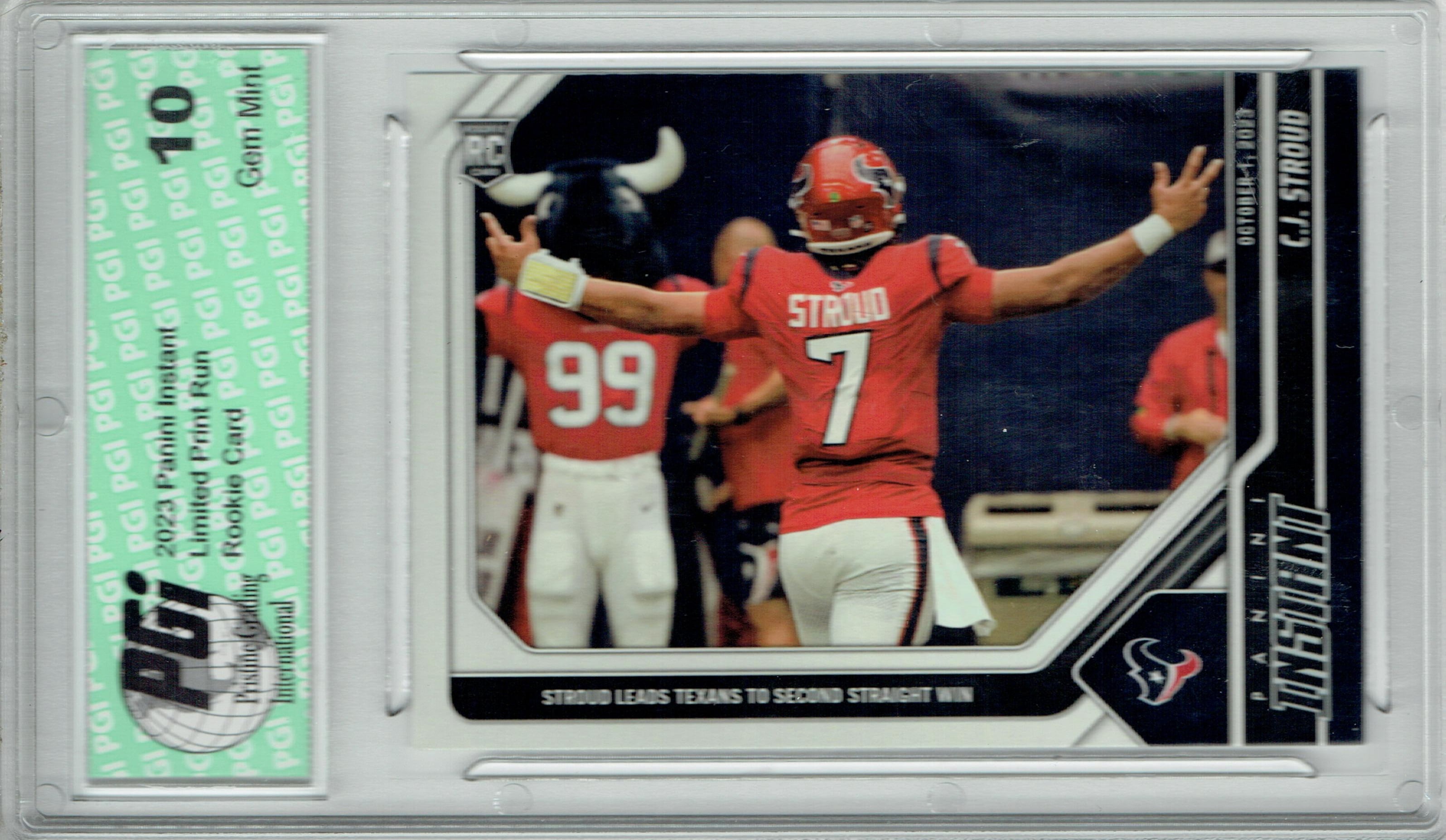 C.J. Stroud 2023 Panini Instant #8 Just 569 Made Houston Texans Rookie ...