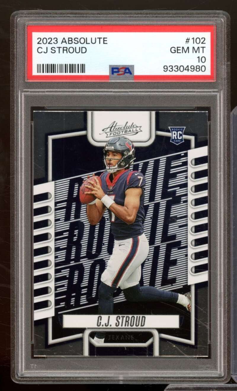 C.J. Stroud Rookie Card 2023 Absolute #102 PSA 10 - Walmart.com