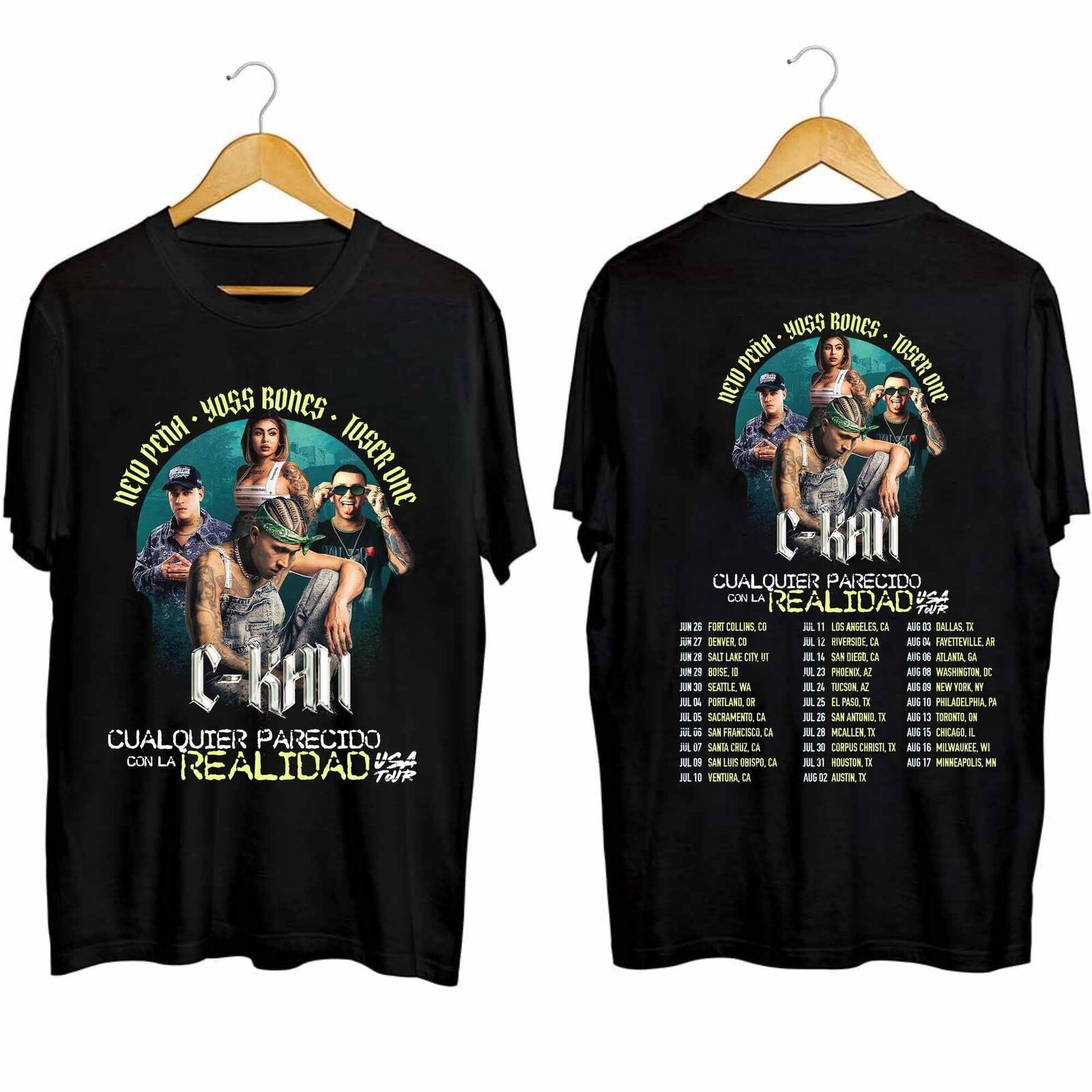 C-Kan - Cualquier Parecido con La Realidad Tour 2024 Shirt C-Kan Rap ...