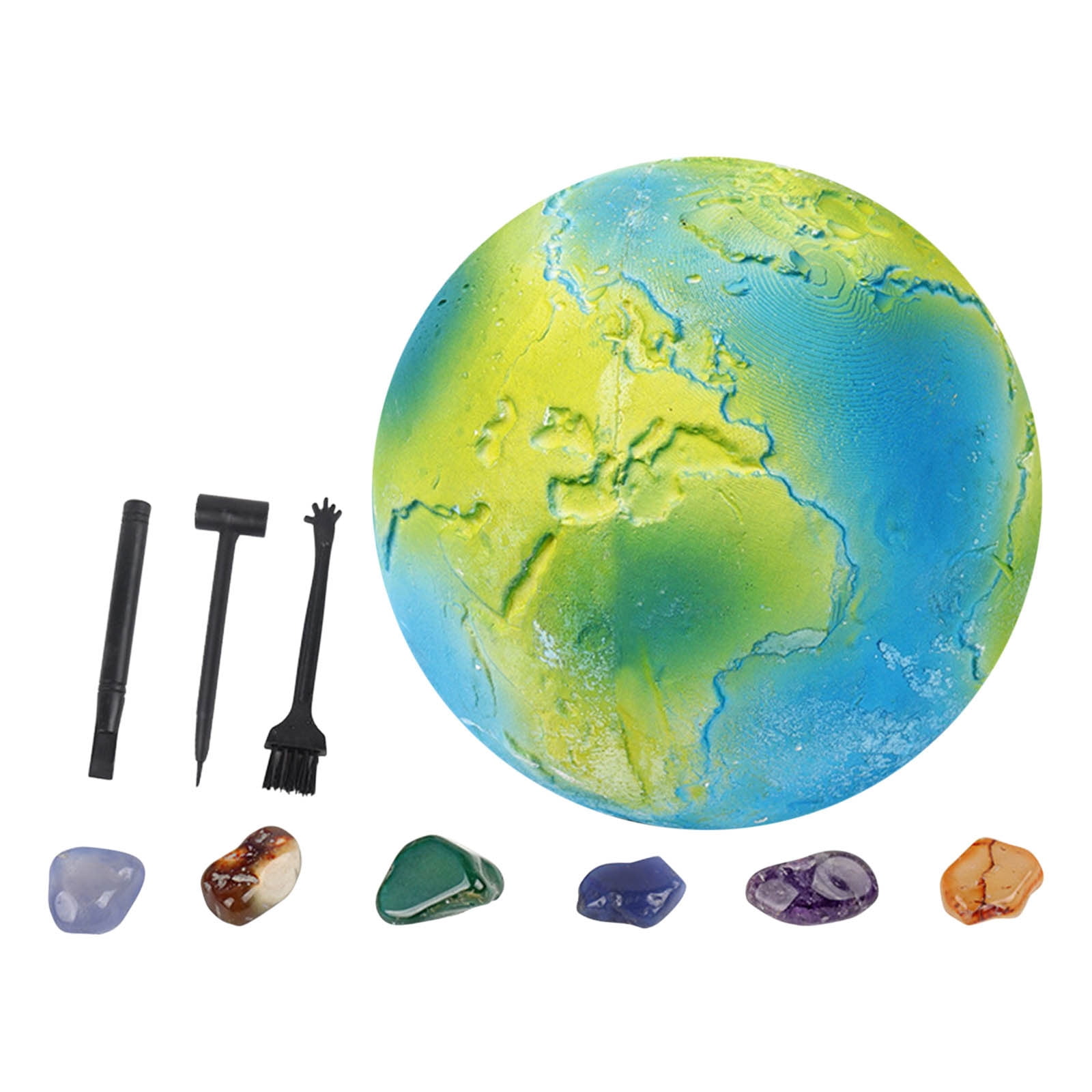 C Kids Archaeological Excavation Toy Earth Planet Mining Stone Set ...