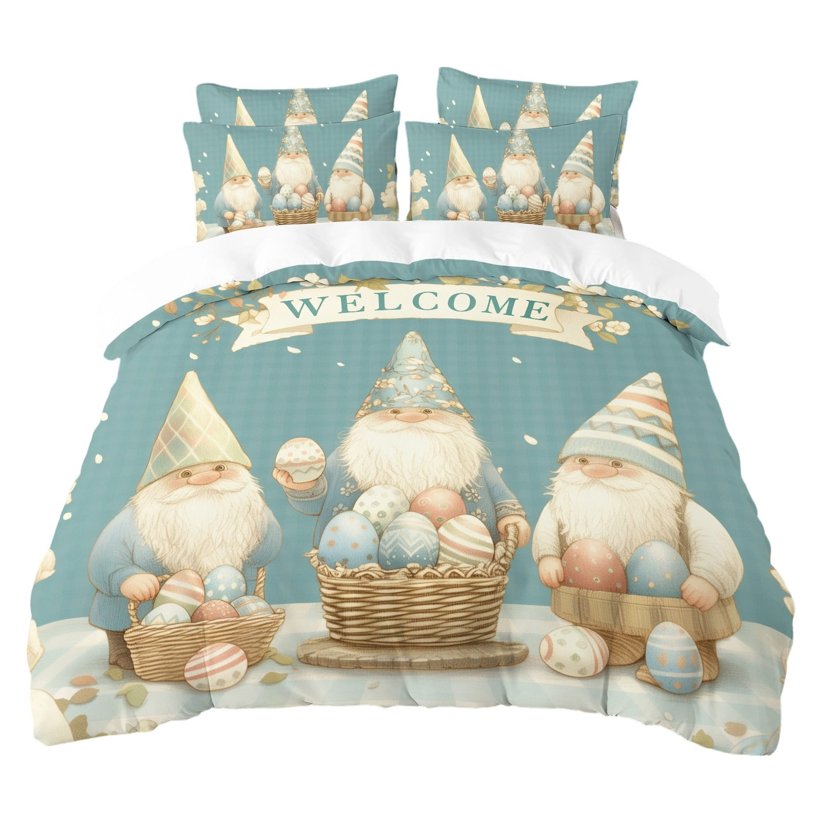 C Kids Bedding Set 3-Piece Duvet Cover With 2 Pillowcases Digital ...