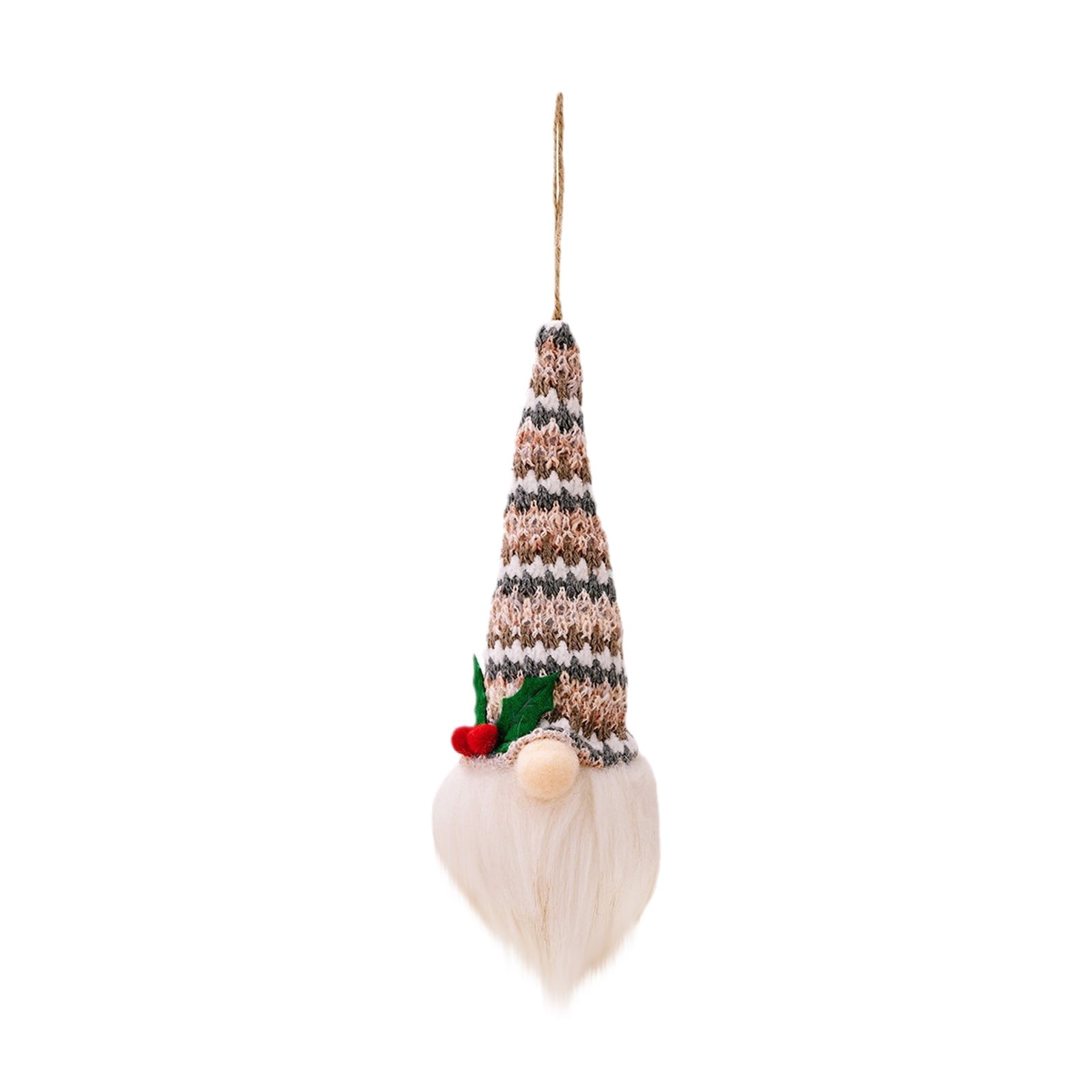 C Knitted Christmas Doll Decor With Light Glowing Rudolf Dwarf Faceless ...