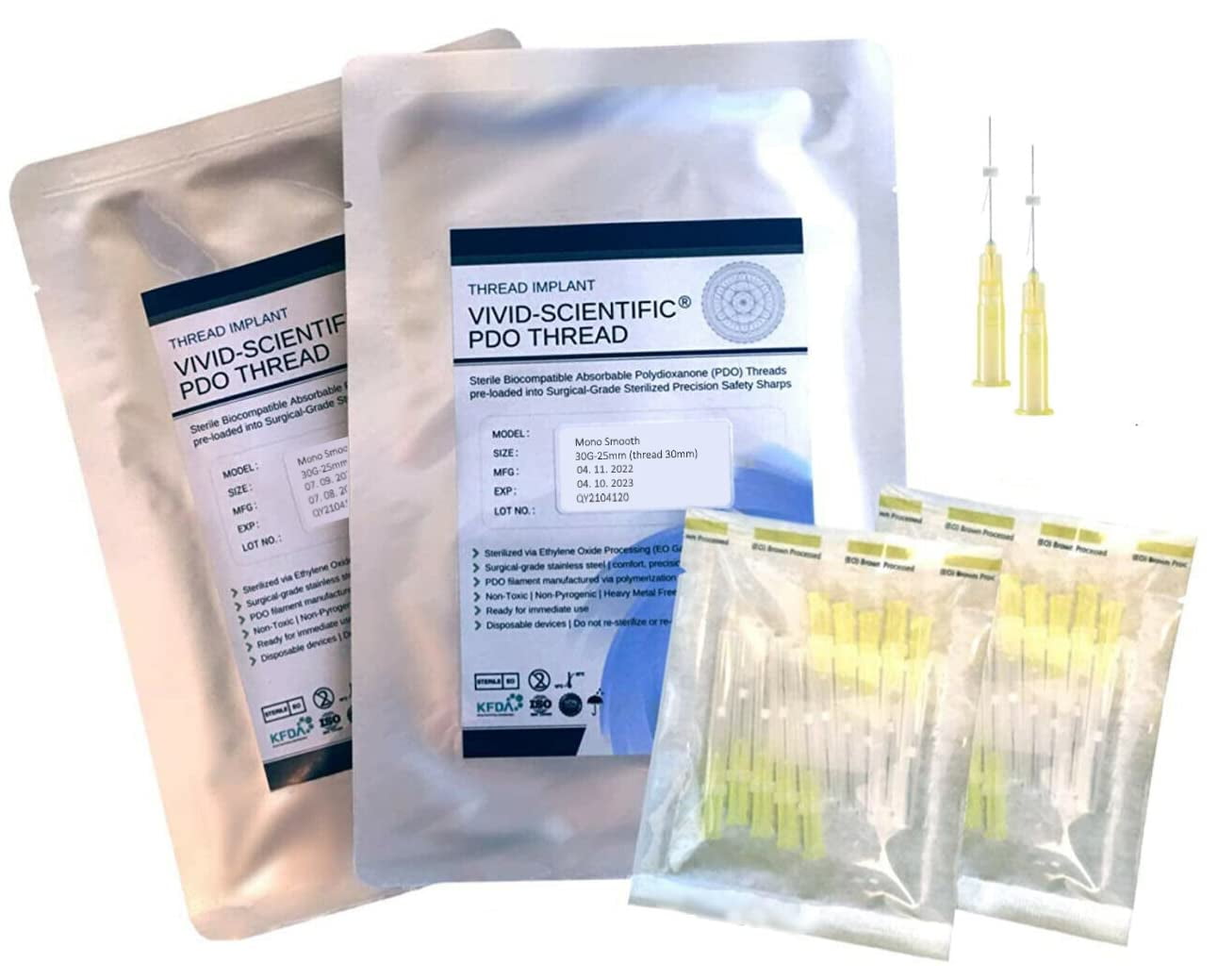 C&L PDO Threads 30Gx25mm - 20pcs Smooth | PDO Thread Lift | Add Volume ...