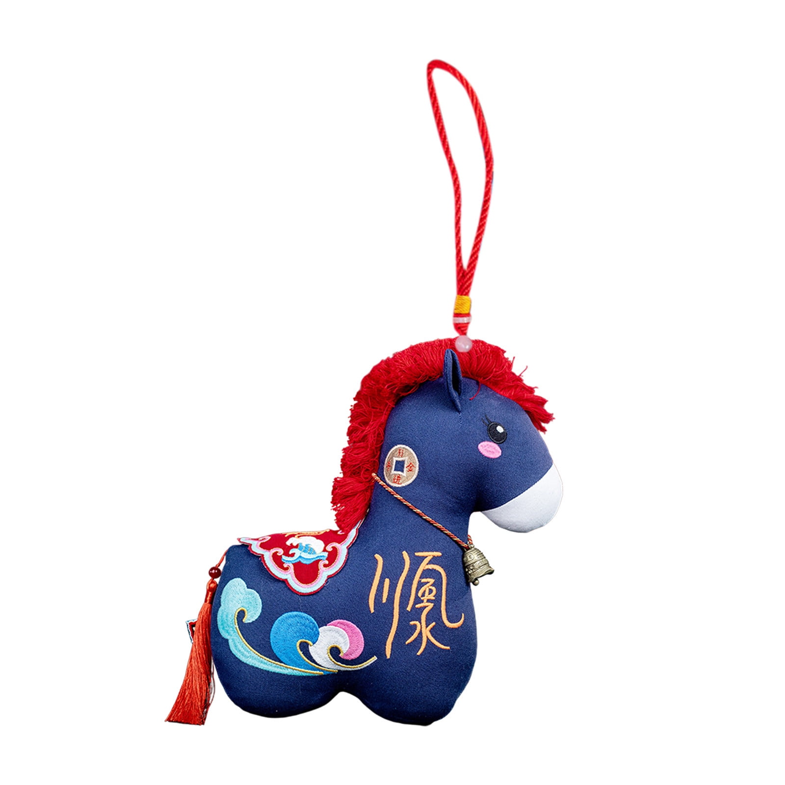 C Large Cartoon Horse Plush Keychain Pendant Made From Soft Linen ...