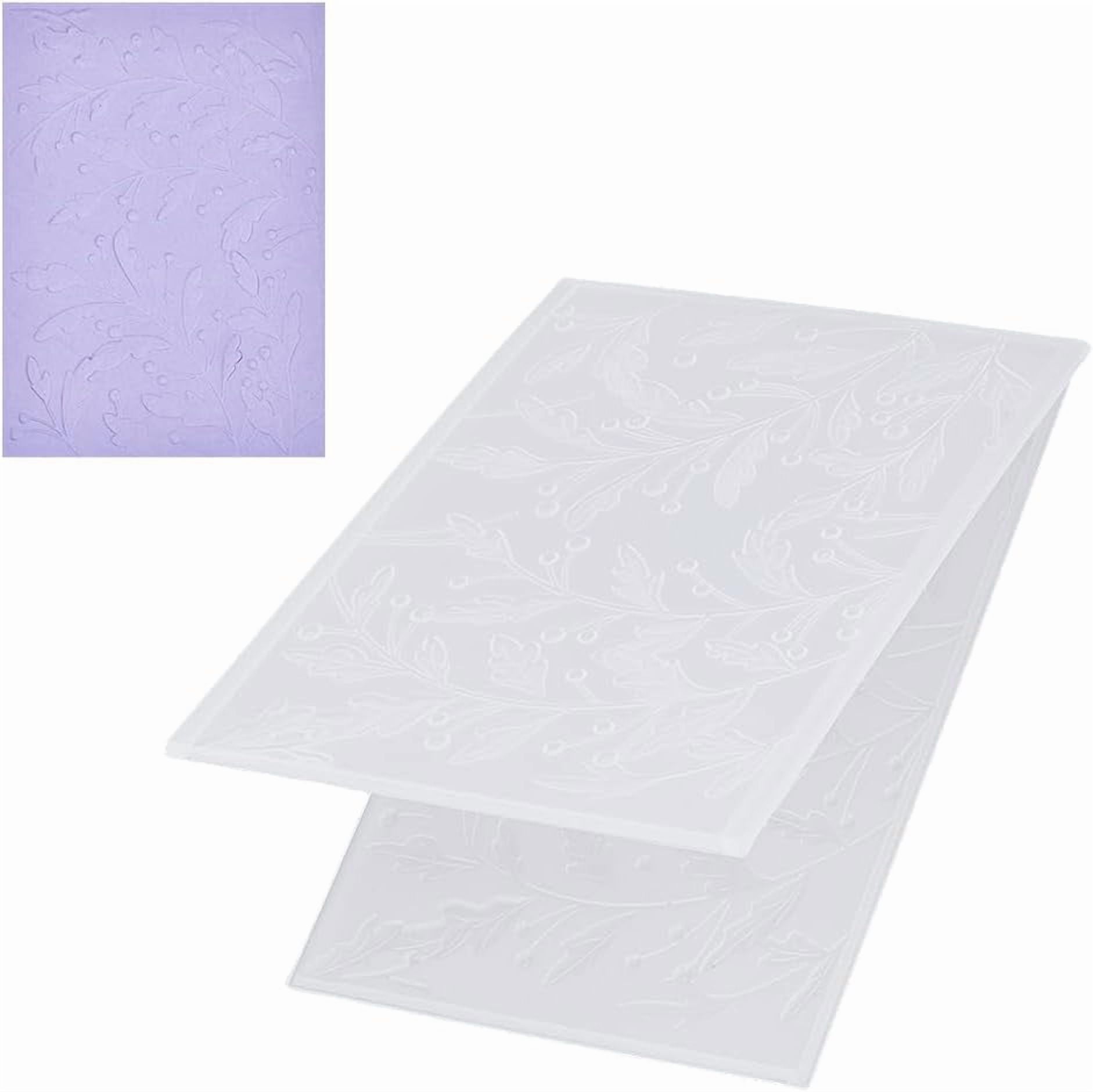 C Leaves Embossing Folder Plastic Embossing Folders for Card Making ...